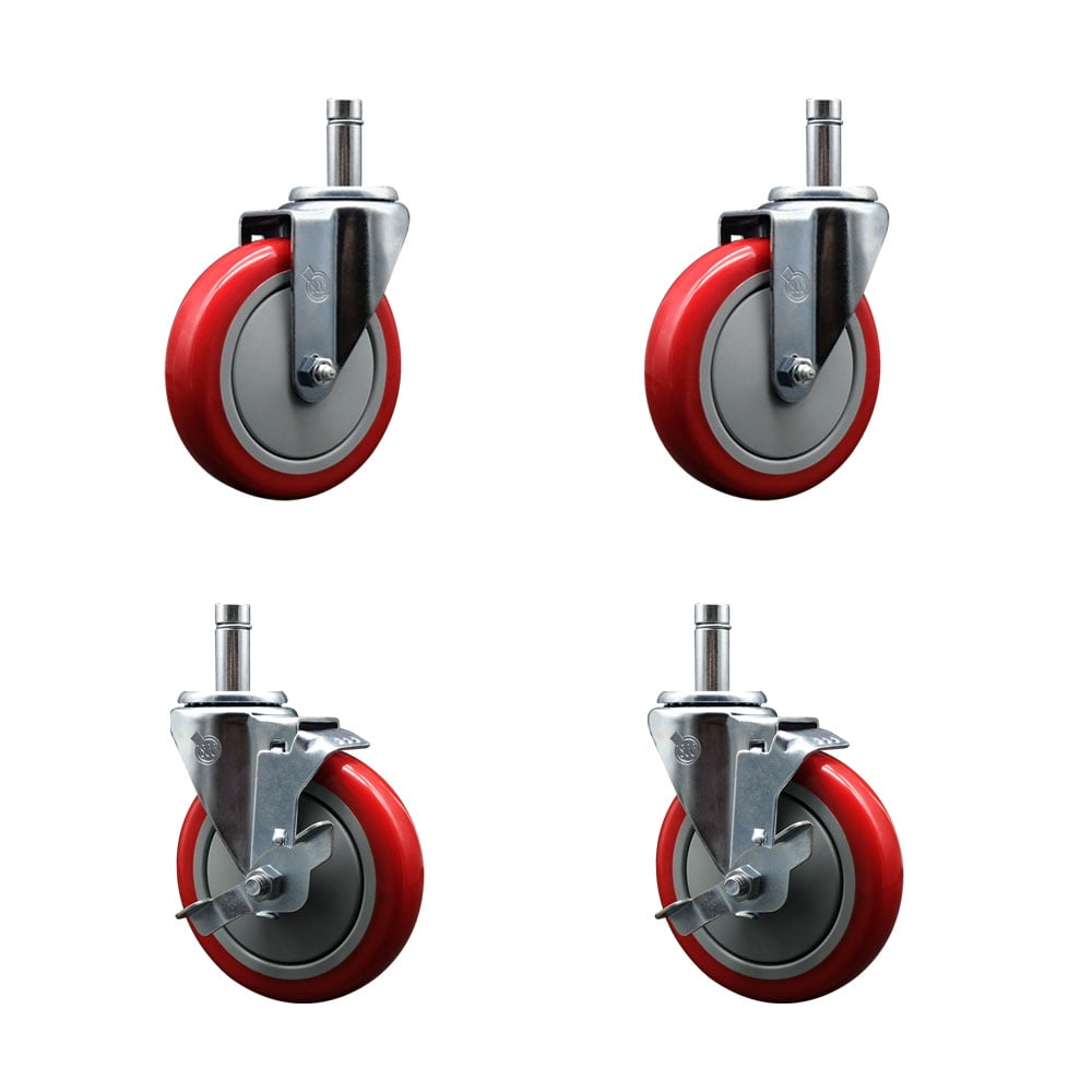 Regency 460EC26 EC-26 5 Inch Replacement Caster Set with Brakes ...