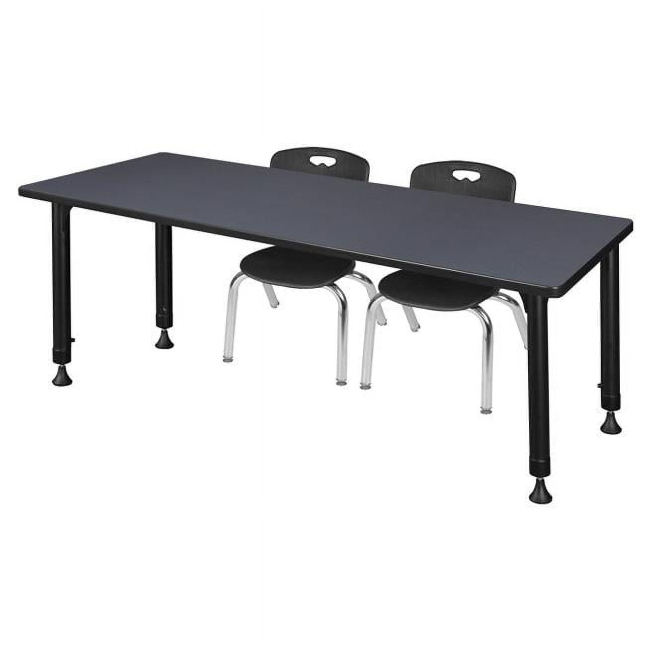 Regency 60 x 24 in. Kee Height Adjustable Classroom Table, Grey & 2 ...