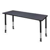 Regency 60 x 24 in. Kee Height Adjustable Mobile Classroom Table, Grey ...