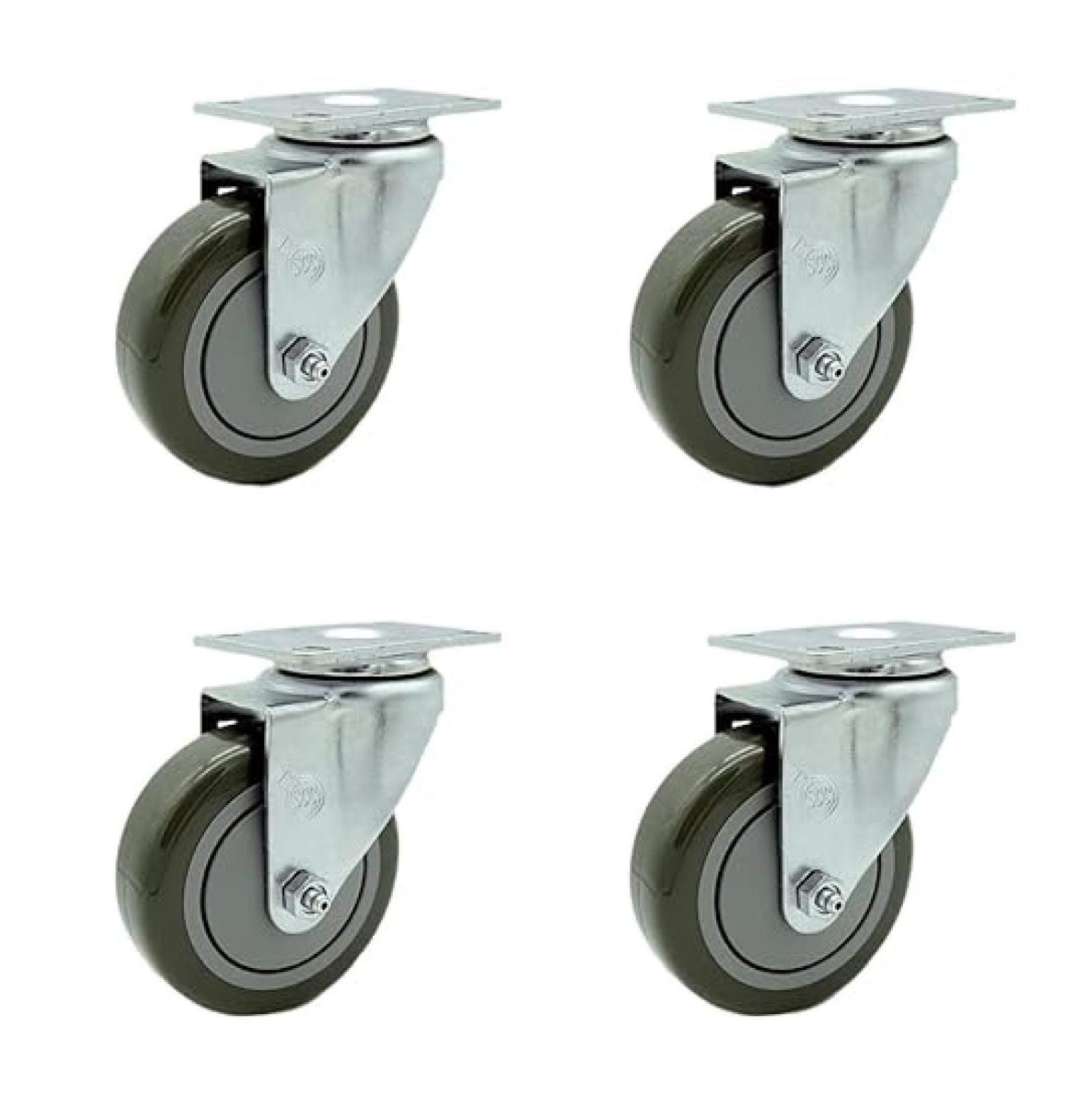 Regency 600CSW415 U-Boat Utility Cart Replacement Caster Set – 4 Inch ...