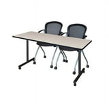 Regency 72" x 24" Kobe Mobile Training Table- Maple & 2 Cadence Chairs ...