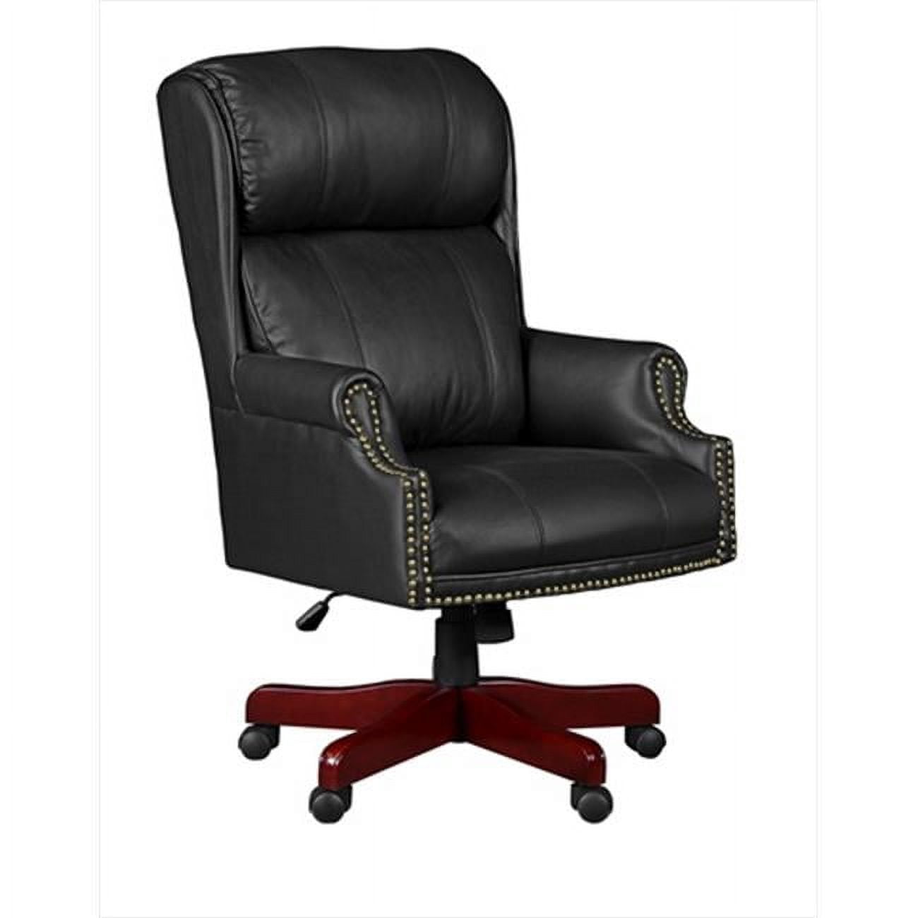 Regency Barrington Traditional Judges Style Swivel Chair - Black ...