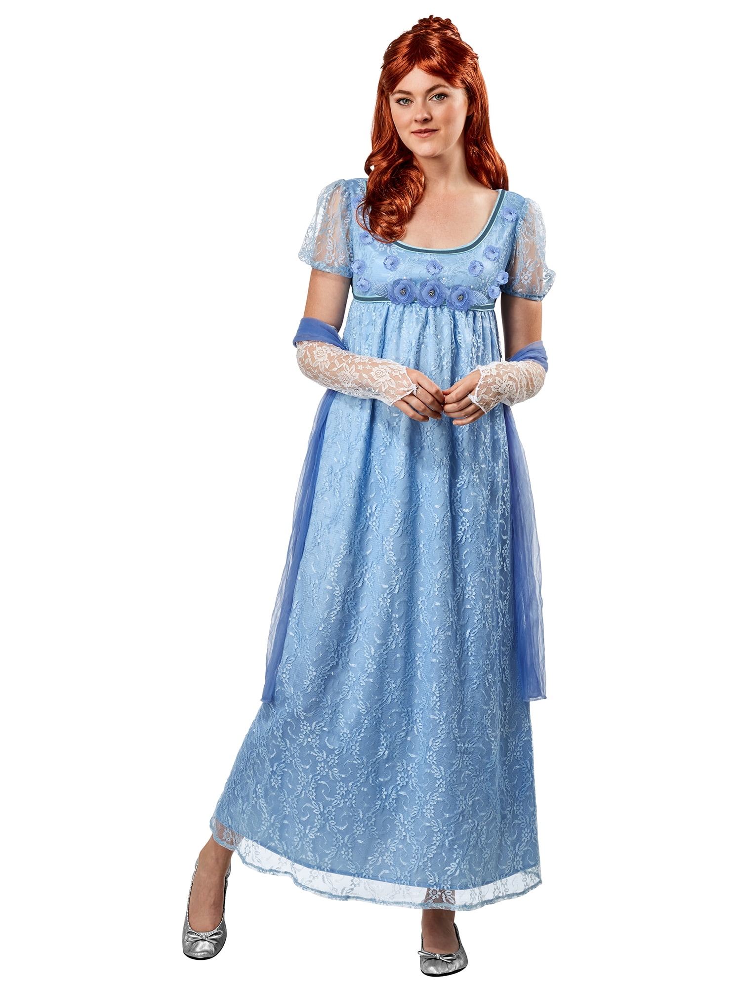Regency Blue Lace Dress for Adults - Walmart.com