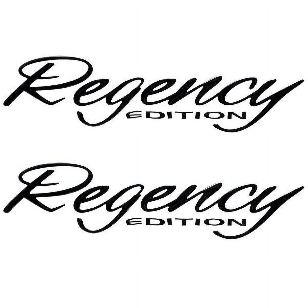 Regency Boats Logo Decals 150965 | 11 1/2 x 2 7/8 Inch Black (Pair ...