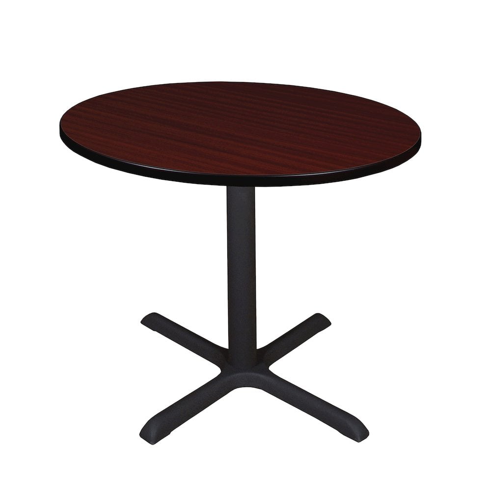 Regency Large 42 in. Round X-Base Breakroom Table- Mahogany - Walmart.com