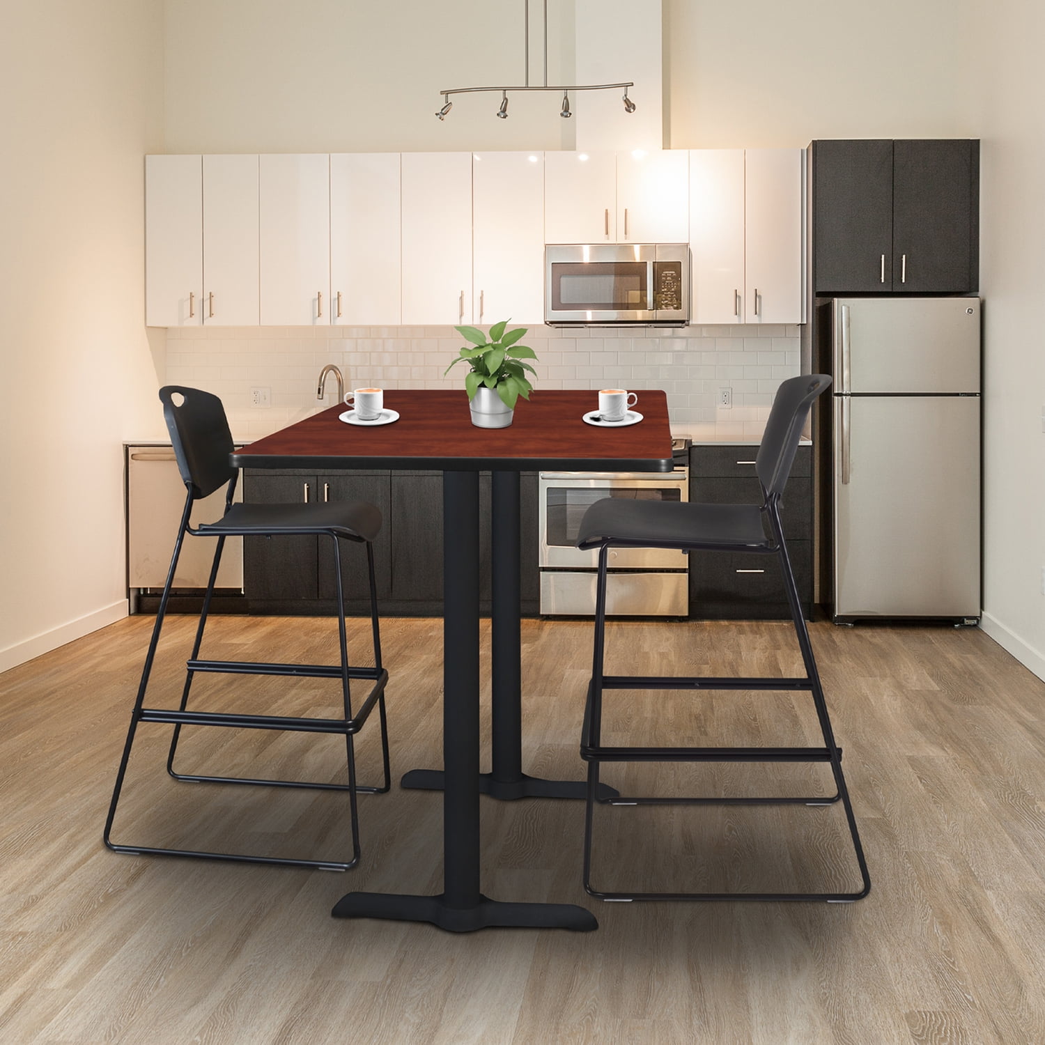 Cain 66" x 24" Caf Training Table- Cherry - Walmart.com