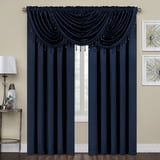 Regency Crushed Satin Rod Pocket Window Panel, Navy, 50x84 Inches ...