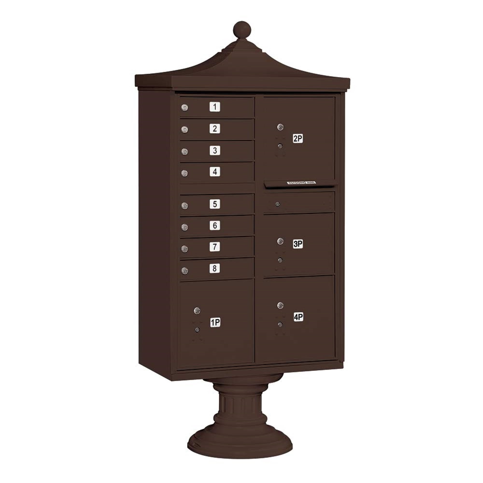 Regency Decorative Cluster Box Unit with 8 Doors and 4 Parcel Lockers ...