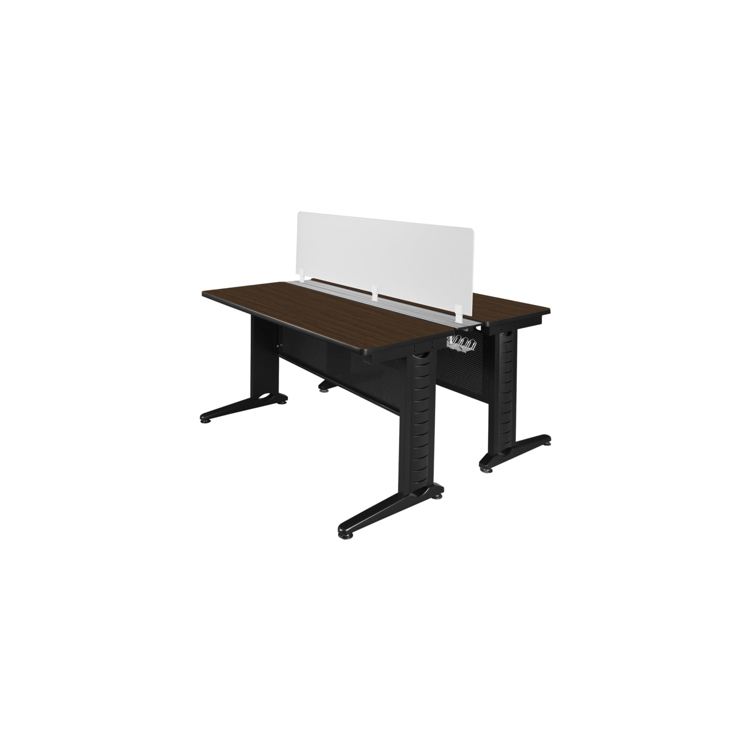 Regency Fusion 48 x 24 in. 2 Person Bench Workstation with Privacy ...