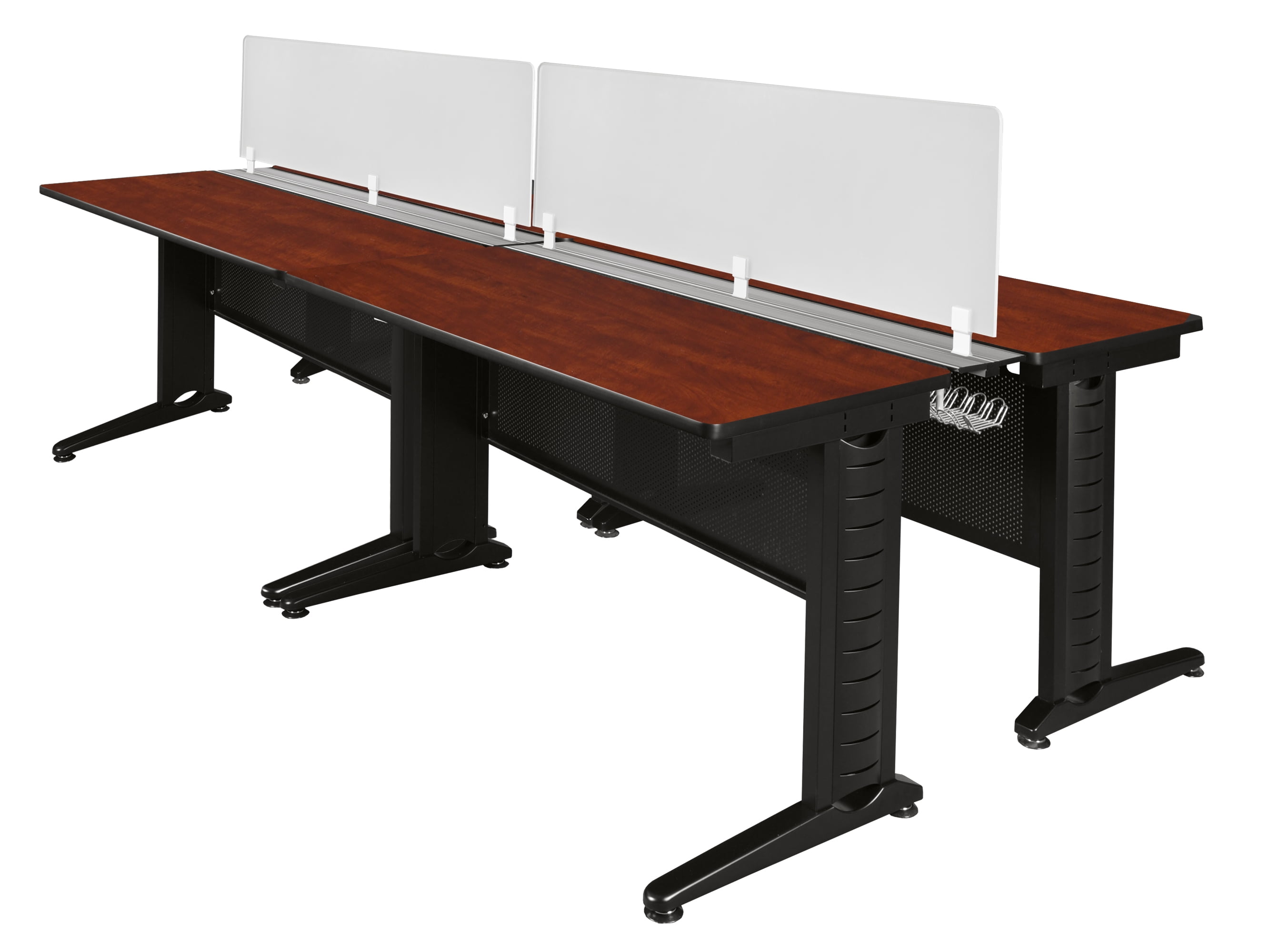 Regency Fusion 48 x 24 in. 4 Person Double Bench Workstation with ...