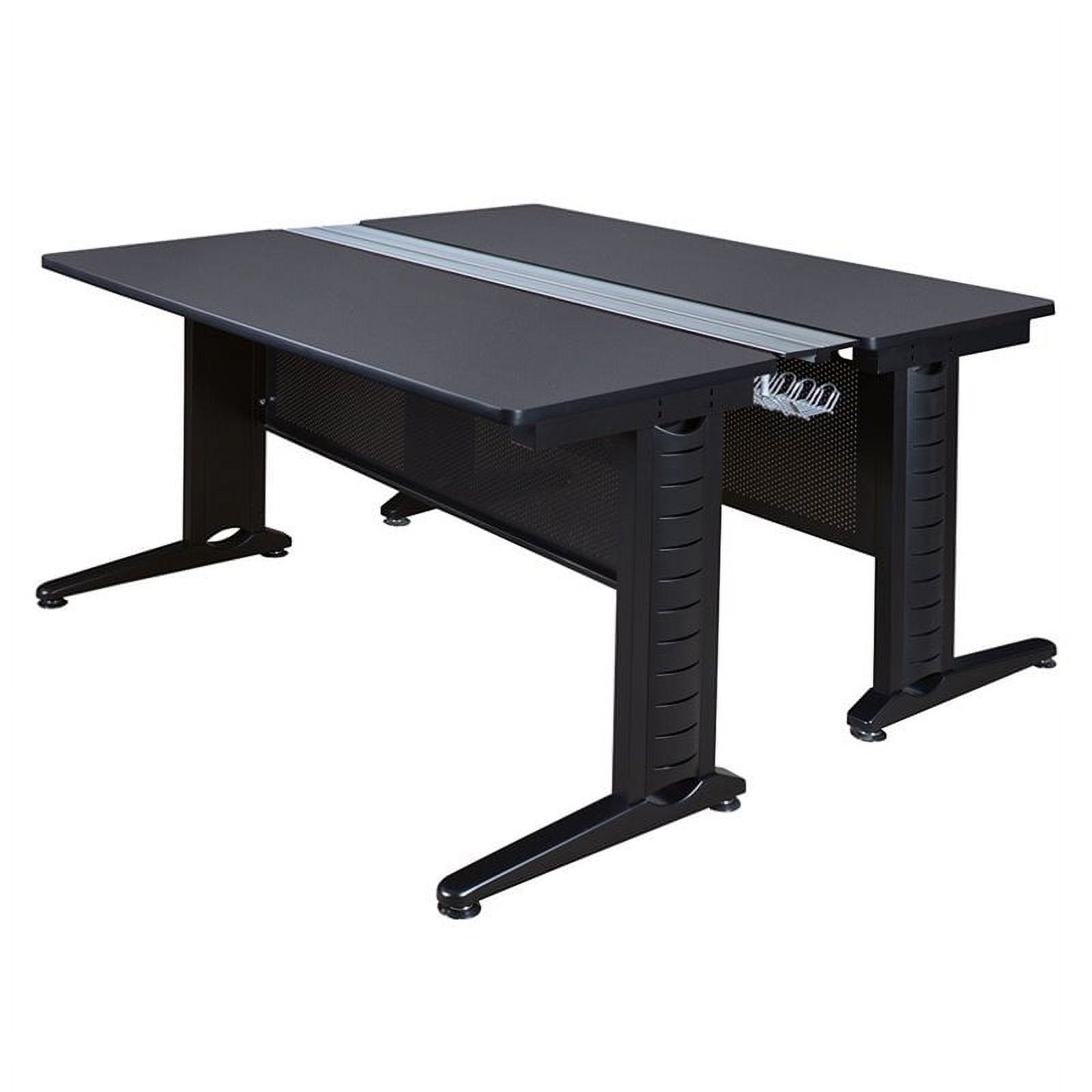 Regency Fusion 72" Computer Desk in Gray - Walmart.com