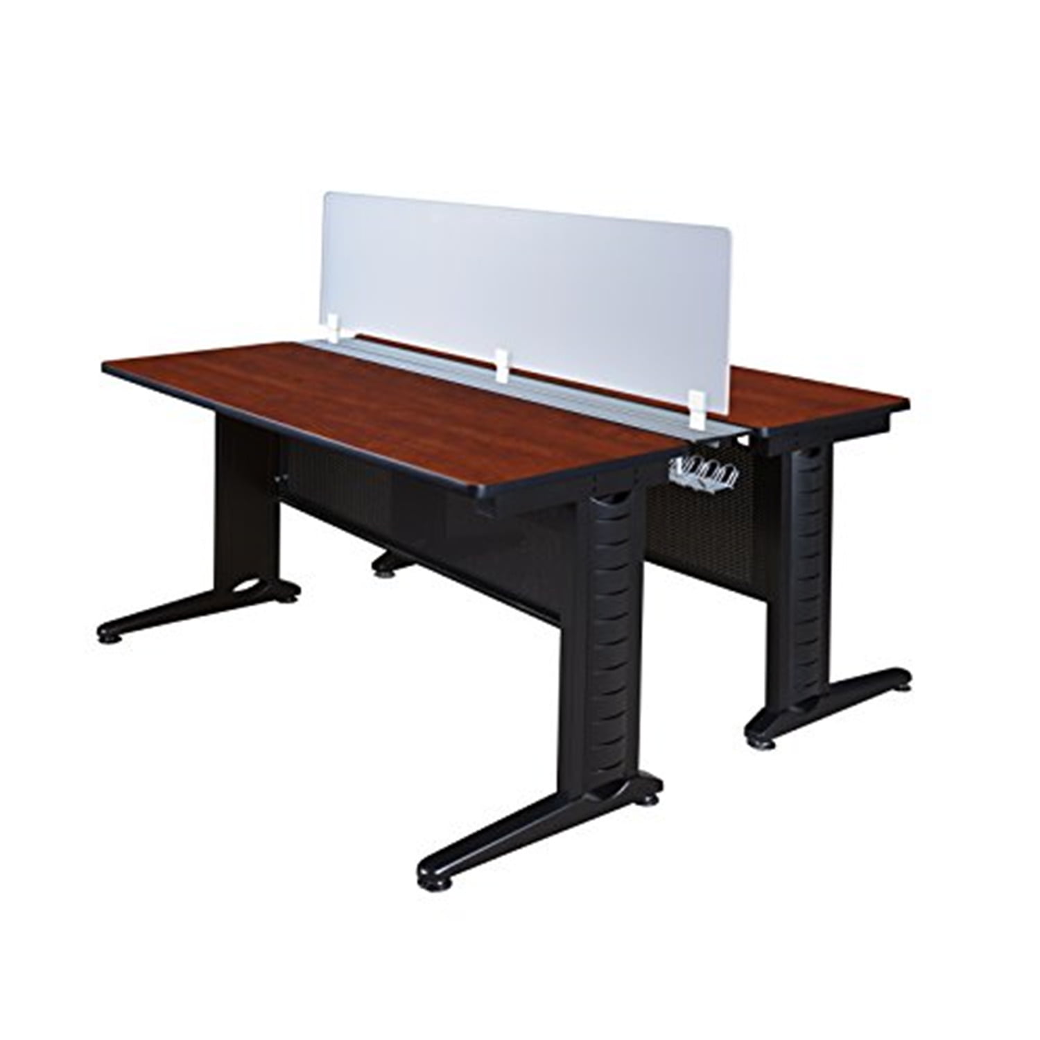 Regency Fusion 72 x 24 in. 2 Person Bench Workstation with Privacy ...