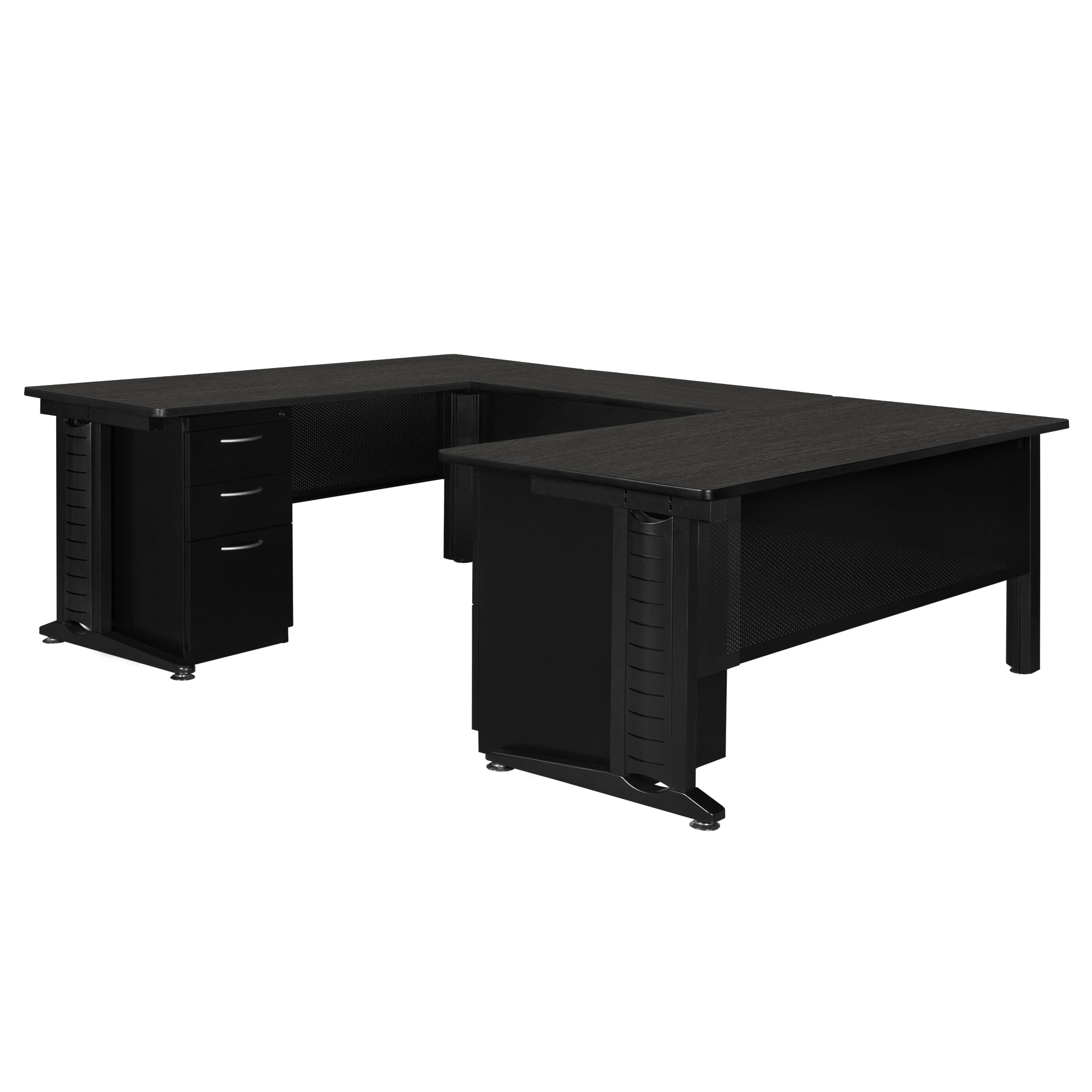 Regency Fusion 72 x 96 in. U Shaped Desk with Double Pedestal Drawer ...