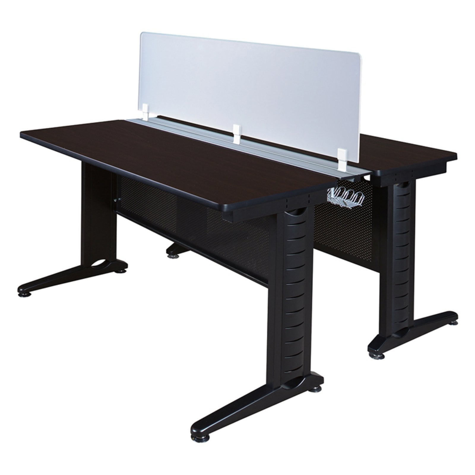 Regency Fusion 66 x 24 in. 2 Person Bench Workstation with Privacy ...