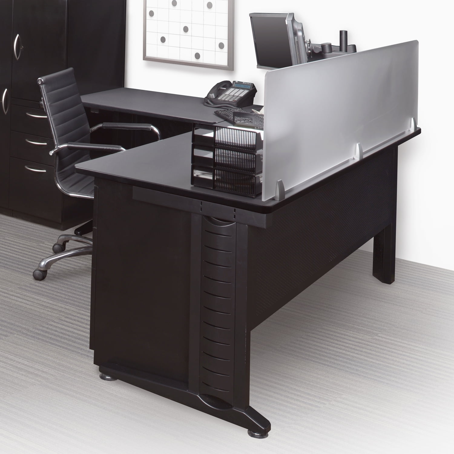 Regency Fusion Computer Table Corner Leg, Black - Walmart.com