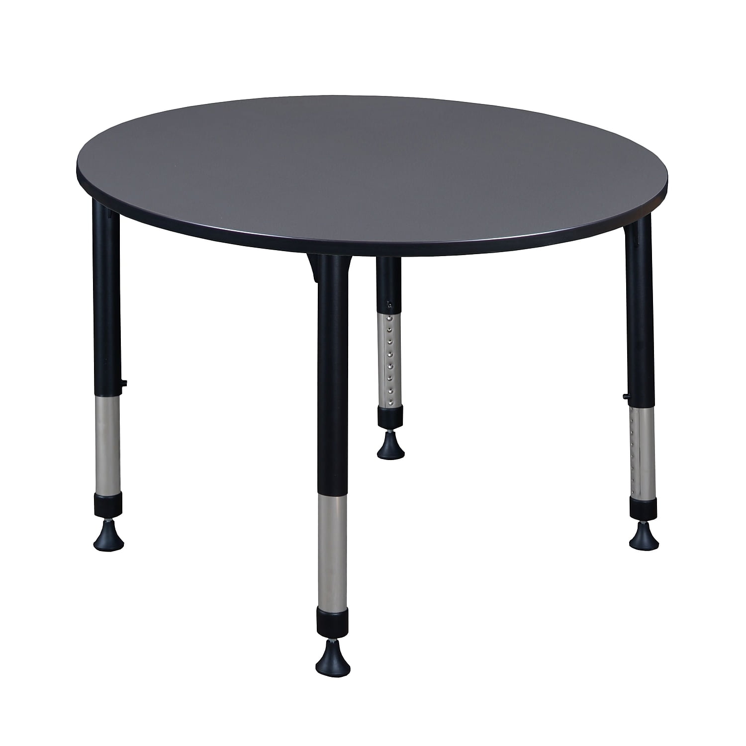 Regency Height Adjustable Kee 48" Round Classroom Table Grey ...