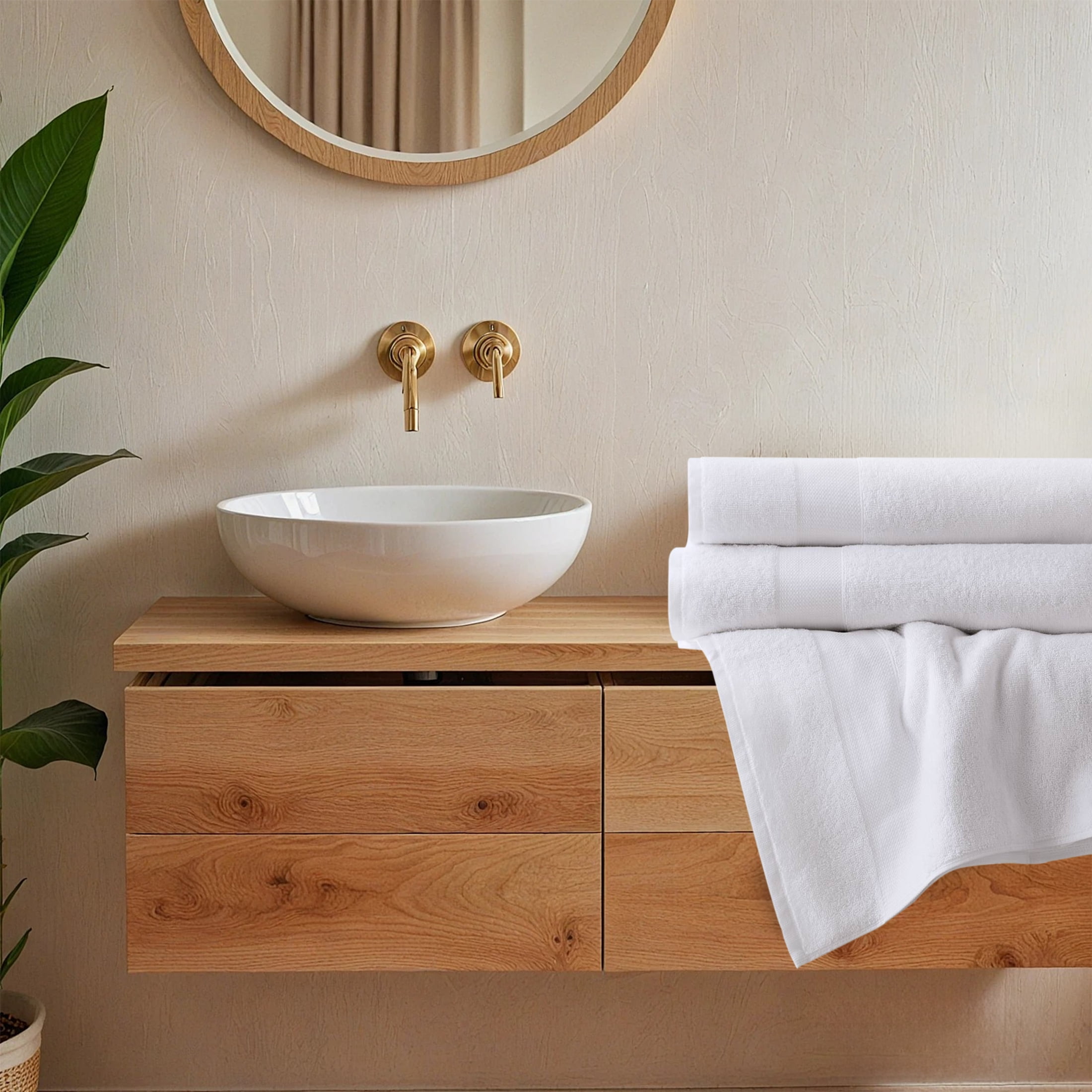 Regency Heights Bathroom Towel Set, Quick Dry Cotton Bathroom Towels ...