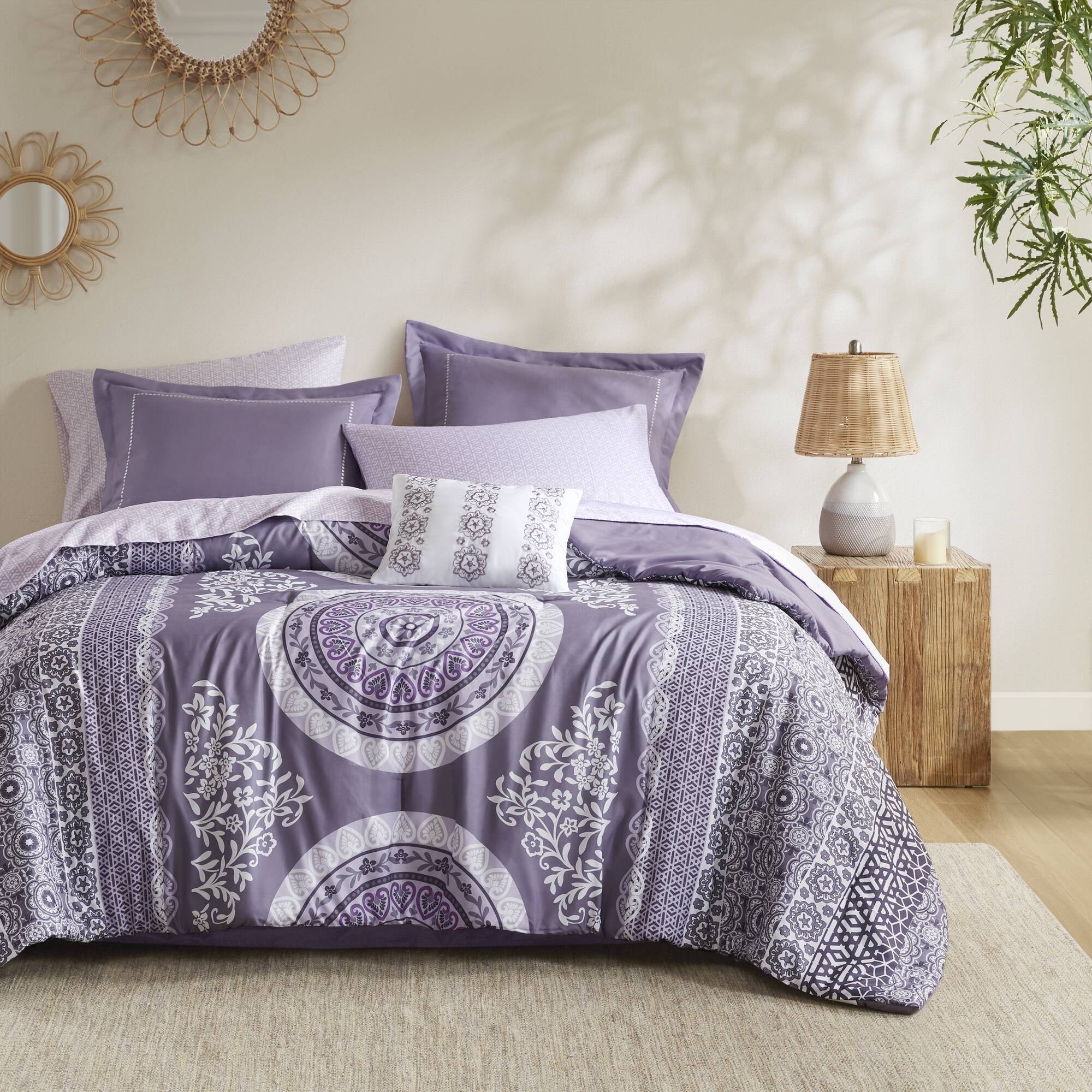 Regency Heights Full Size Comforter Set, 9-Piece Bed in a Bag Full ...