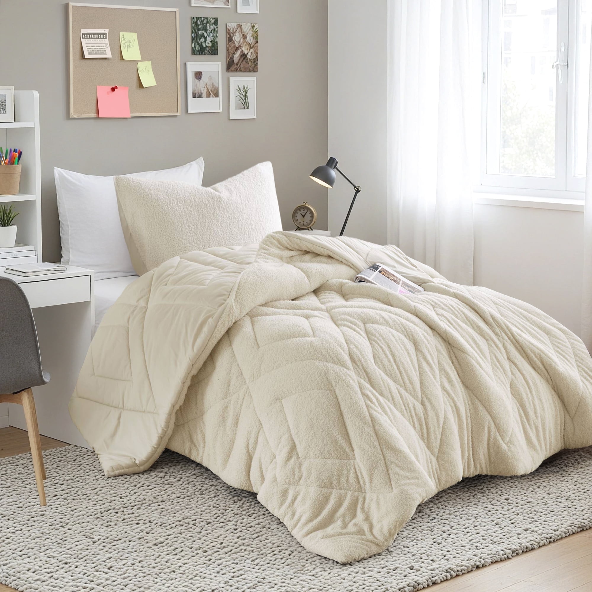 Regency Heights Twin/Twin XL Quilted Fluffy Comforter Set, 2-Piece ...