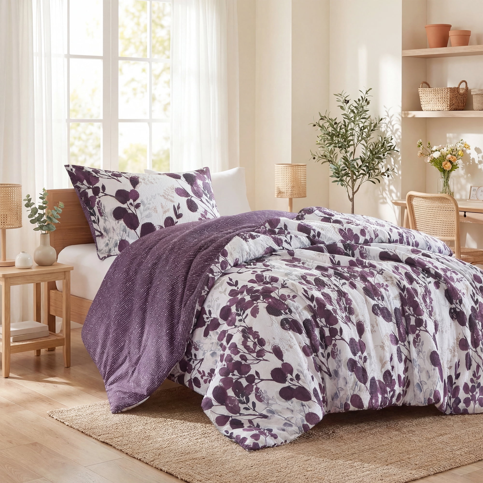 Regency Heights Twin/Twin XL Comforter Sets, Reversible Seersucker ...