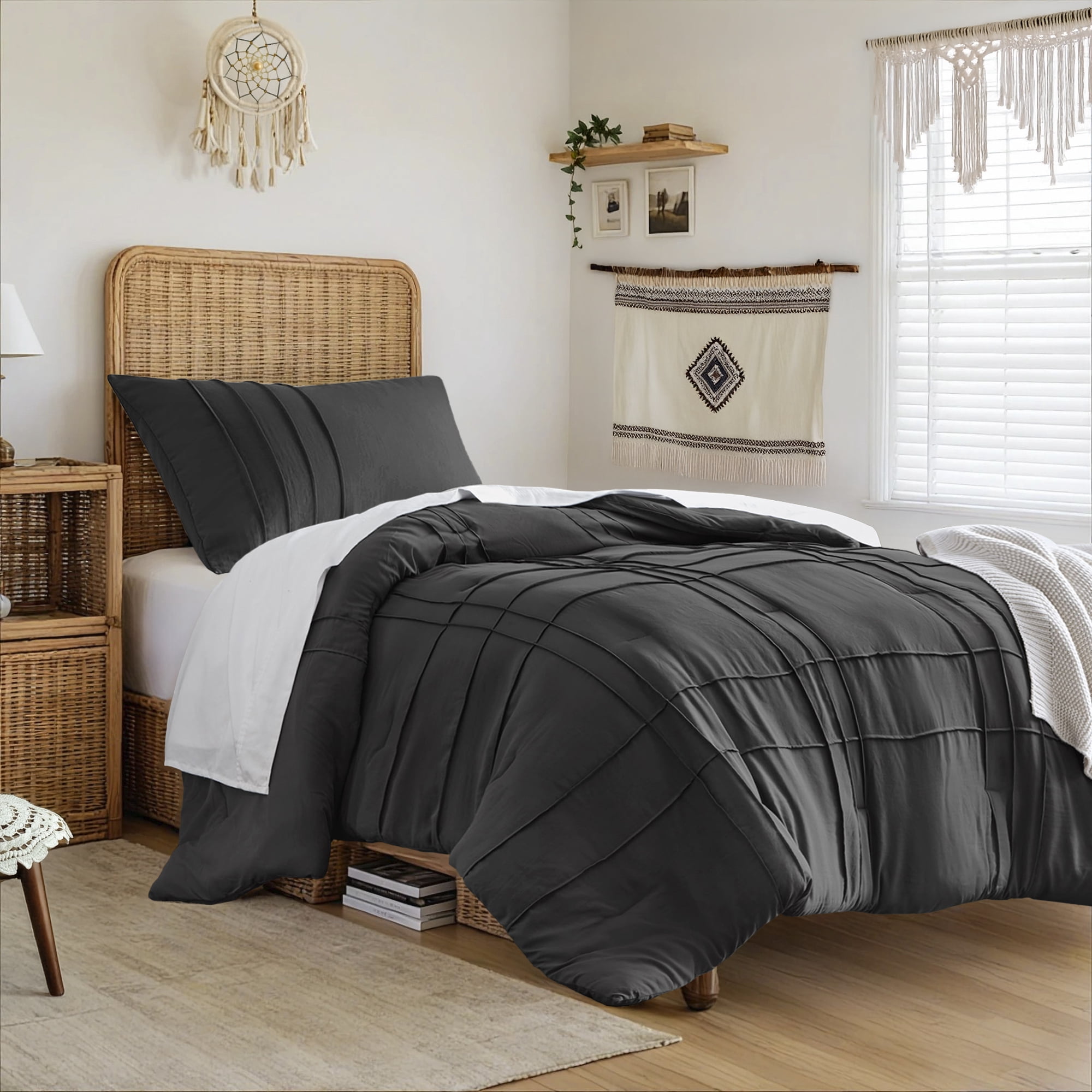Regency Heights Twin/Twin XL Duvet Cover Set, Soft Washed Pleated Duvet ...