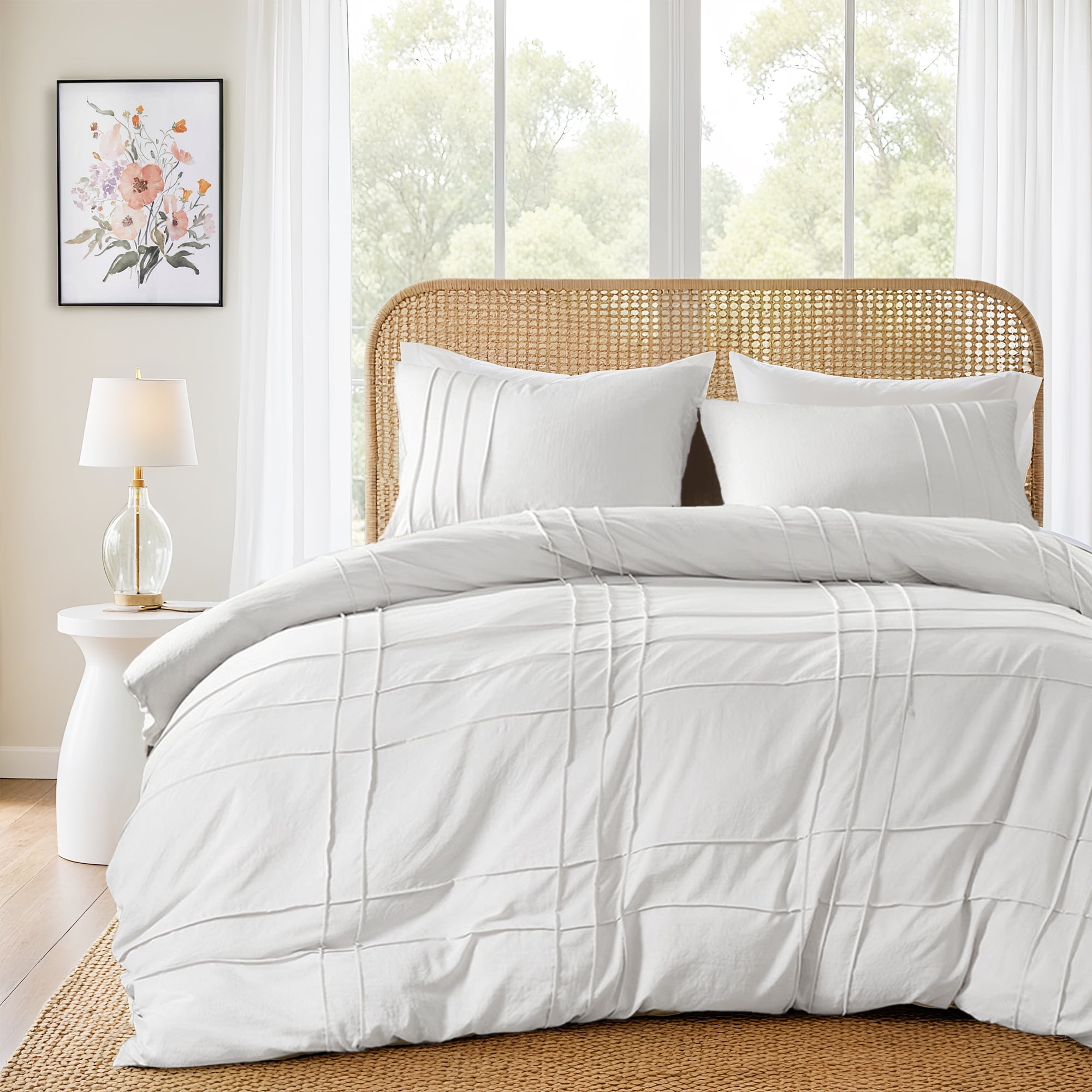Regency Heights Twin/Twin XL Duvet Cover Set, Soft Washed Pleated Duvet ...