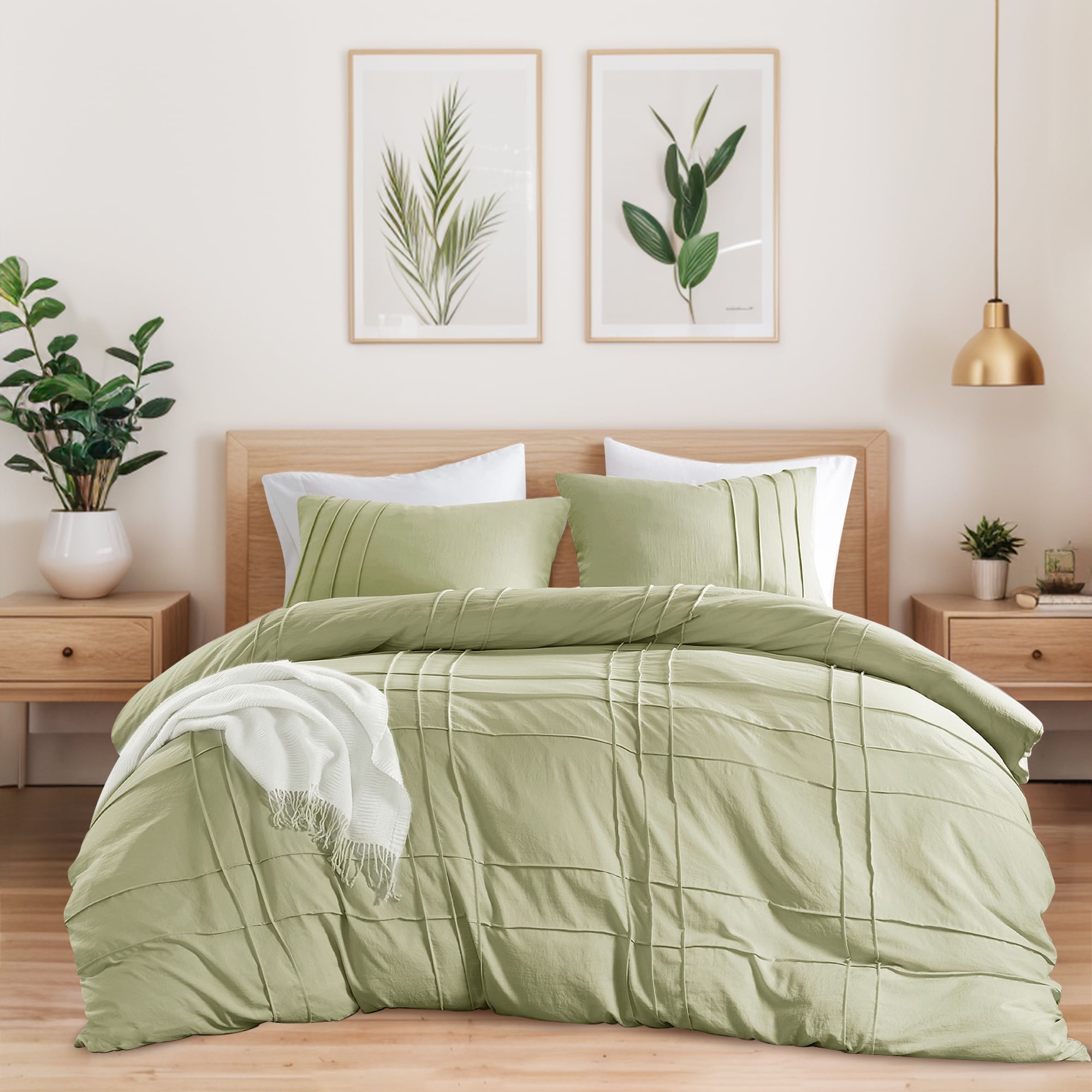 Regency Heights Twin/Twin XL Duvet Cover Set, Soft Washed Pleated Duvet ...
