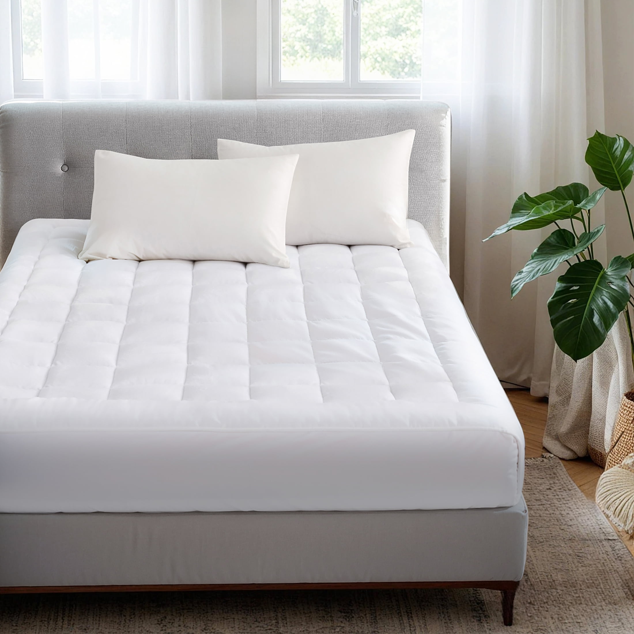 Regency Heights Twin XL Size Mattress Pad, Quilted Fitted Mattress Pad ...