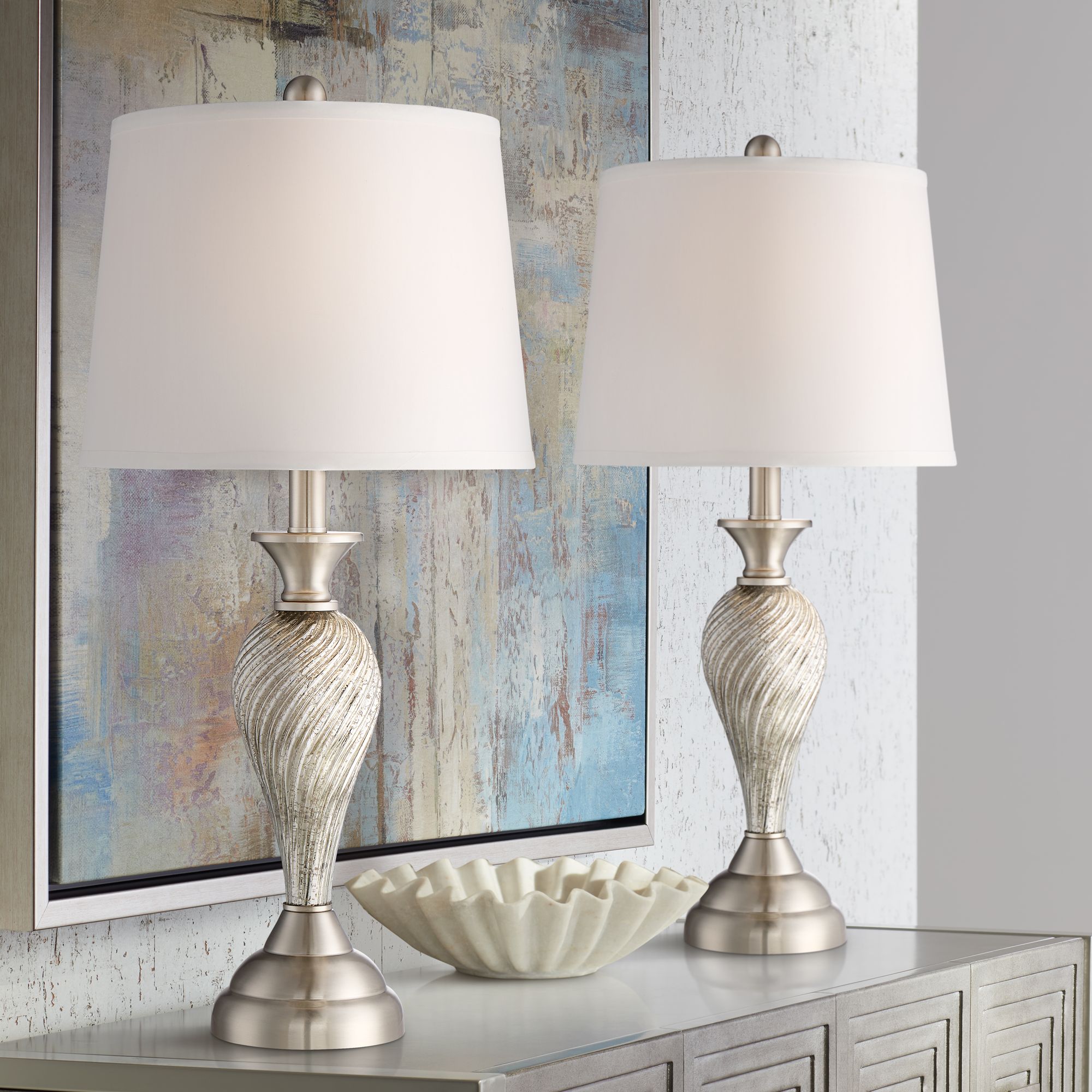 Regency Hill Regio Traditional Table Lamps 25 1/2" High Set of 2 Carved ...