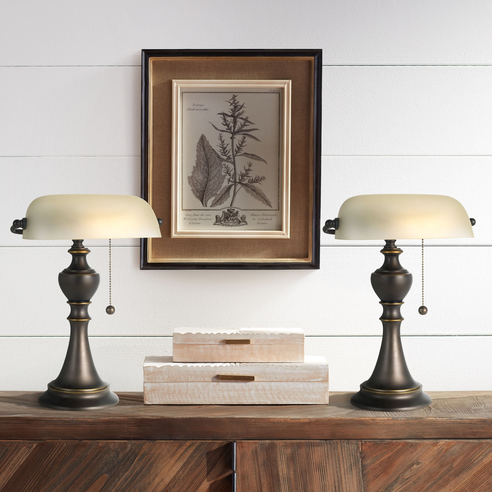 Regency Hill Haddington 16" High Farmhouse Rustic Piano Lamps Set of 2 ...