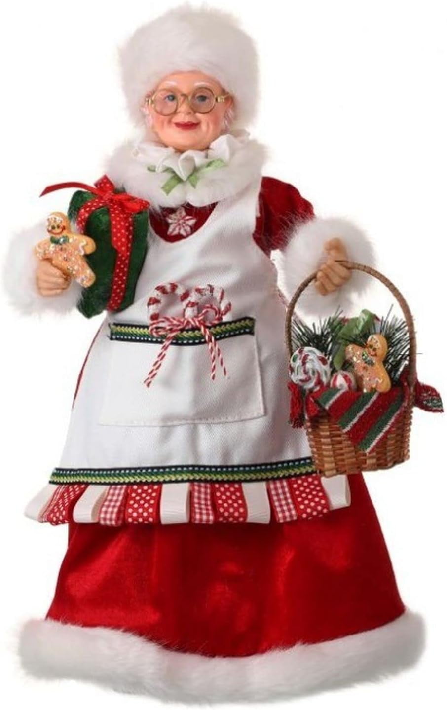 Regency International 16" Candy Kitchen Mrs. Claus with Basket ...