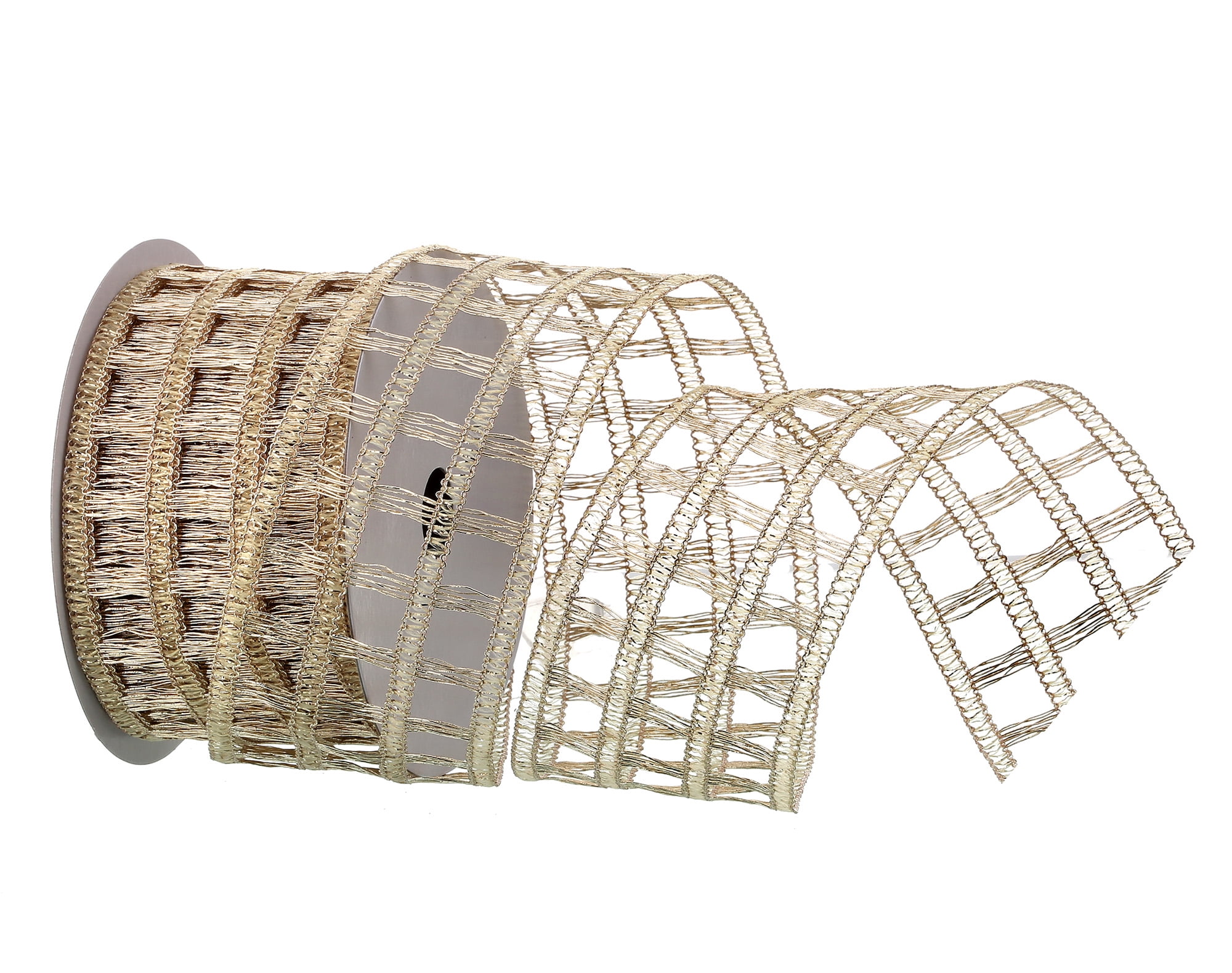 Regency International 2.5"Knitted Metallic Net Ribbon Set of 3 - 2.5 ...