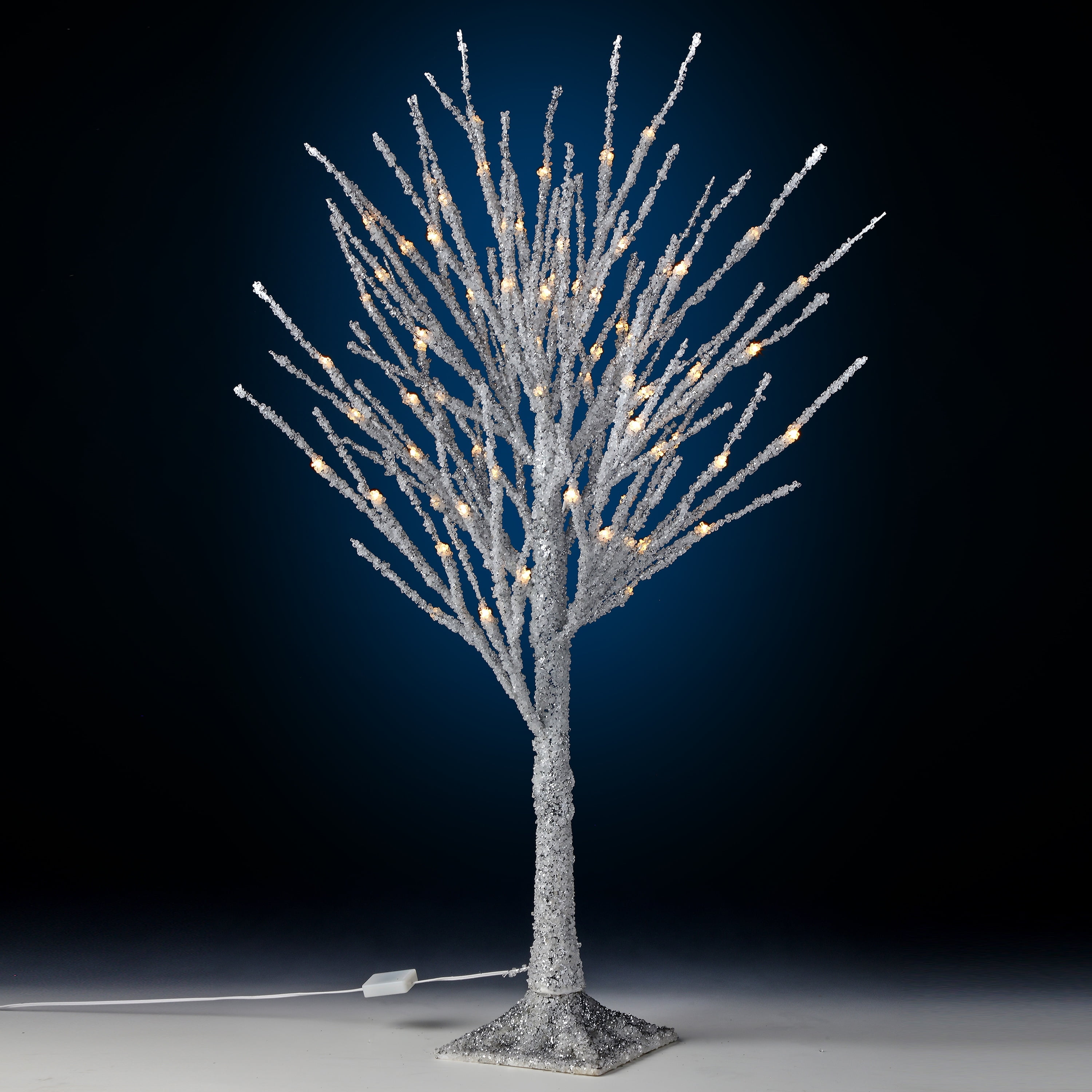 Regency International 24" Metallic Winter Tree, LED, Battery Timer ...