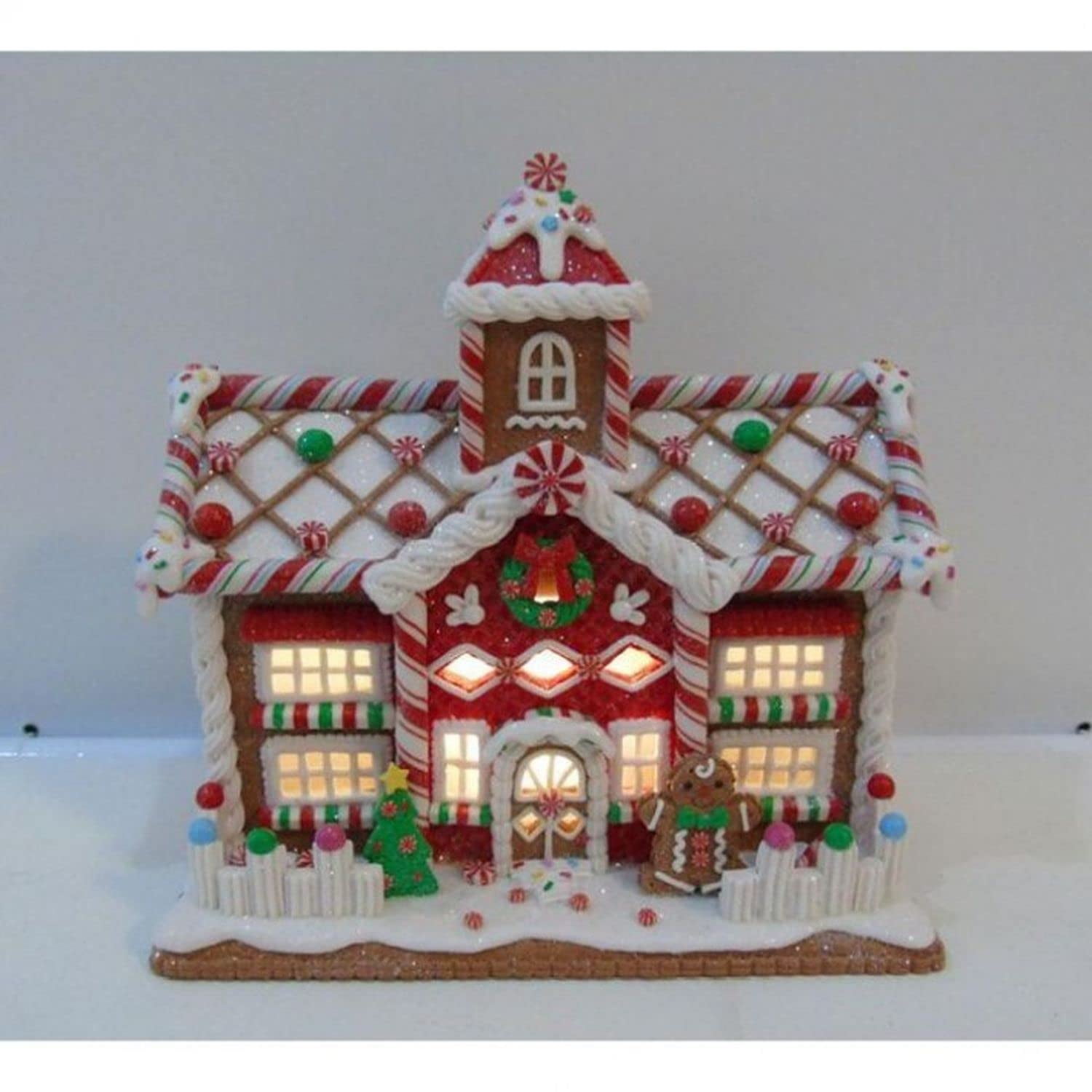 Regency International 9.5" LED/Battery/Timer Iced Roof Candy house ...