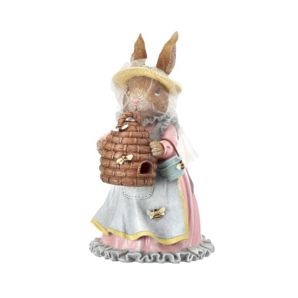 Regency International Bunny with Beehive Figurine, 9.5 inches, Resin ...
