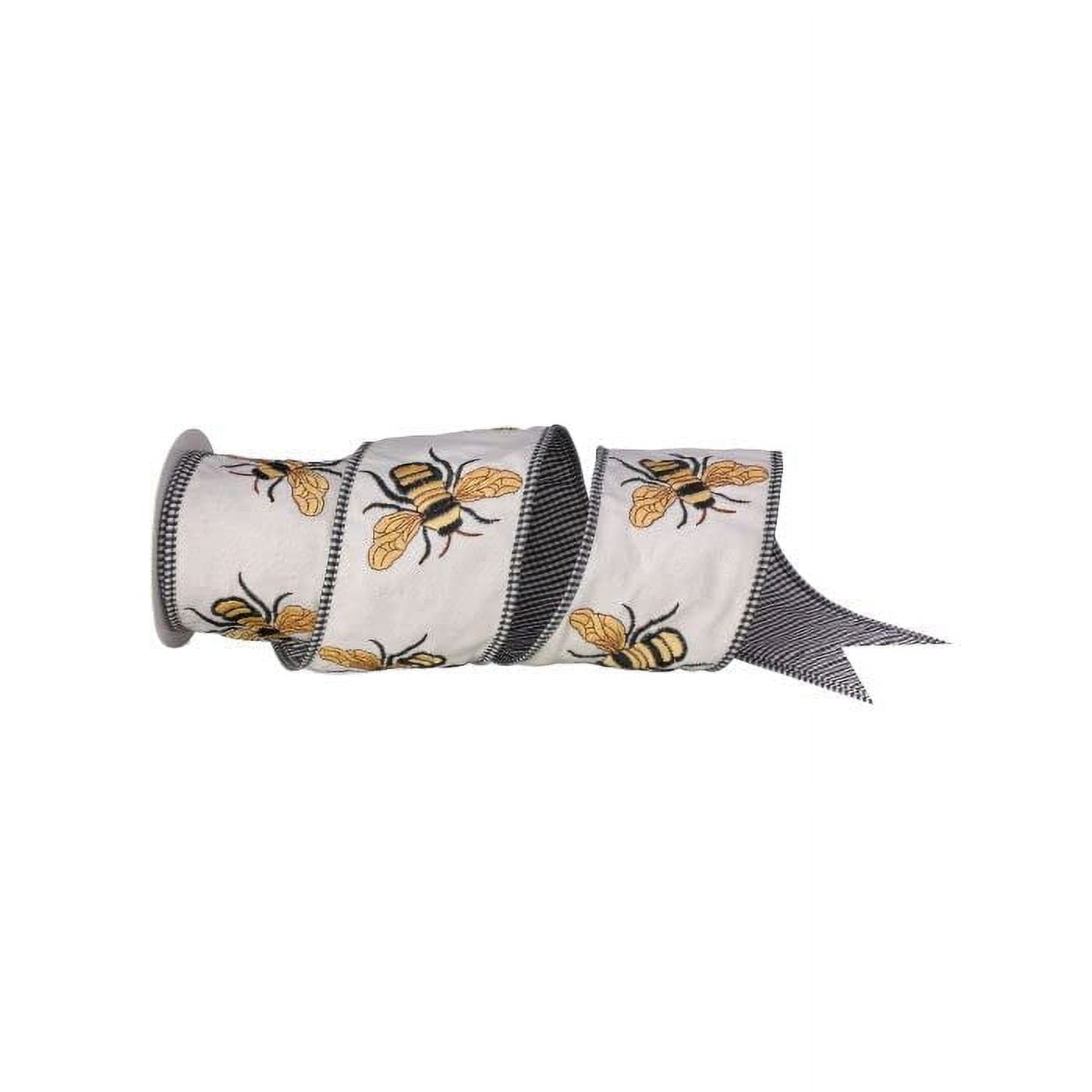 Regency International Embroidered Bee Ribbon, 15 Feet Long - Walmart.com