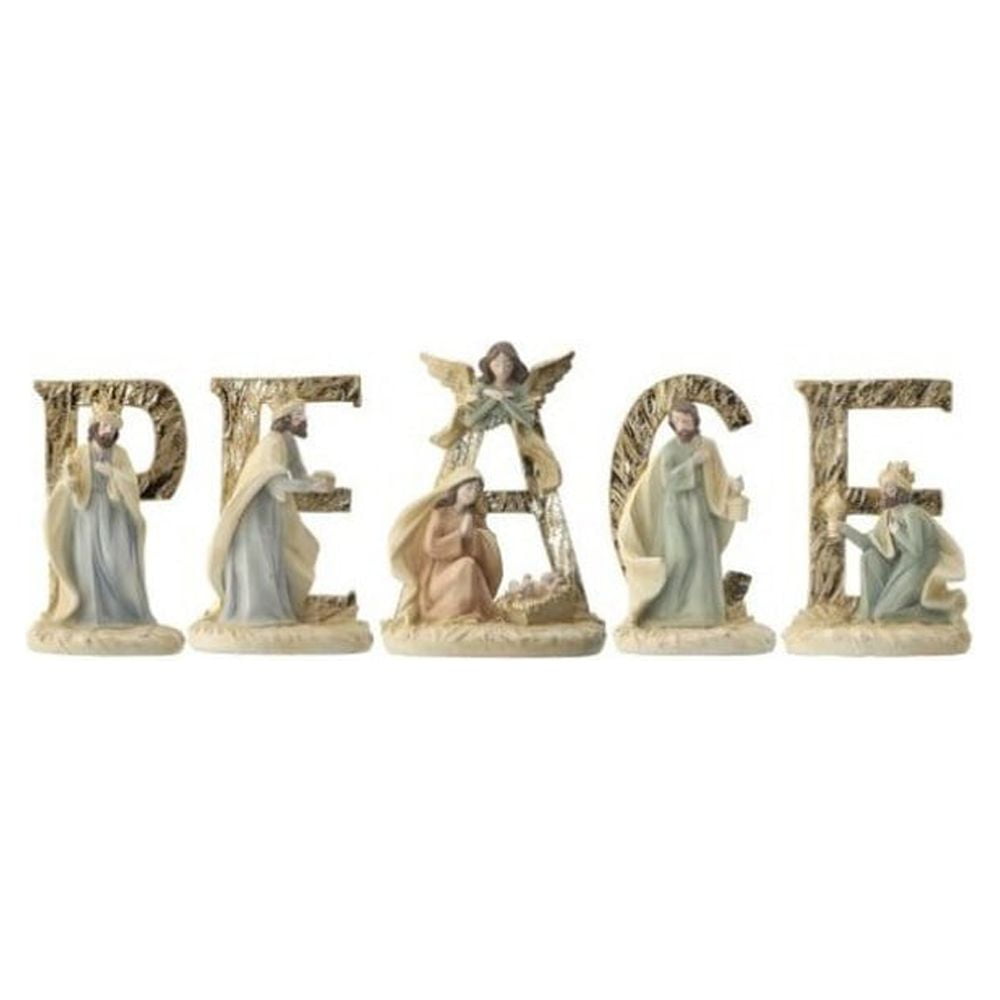 Regency International "Peace" Nativity Figurine, 6-9 inches, Set of 5 ...