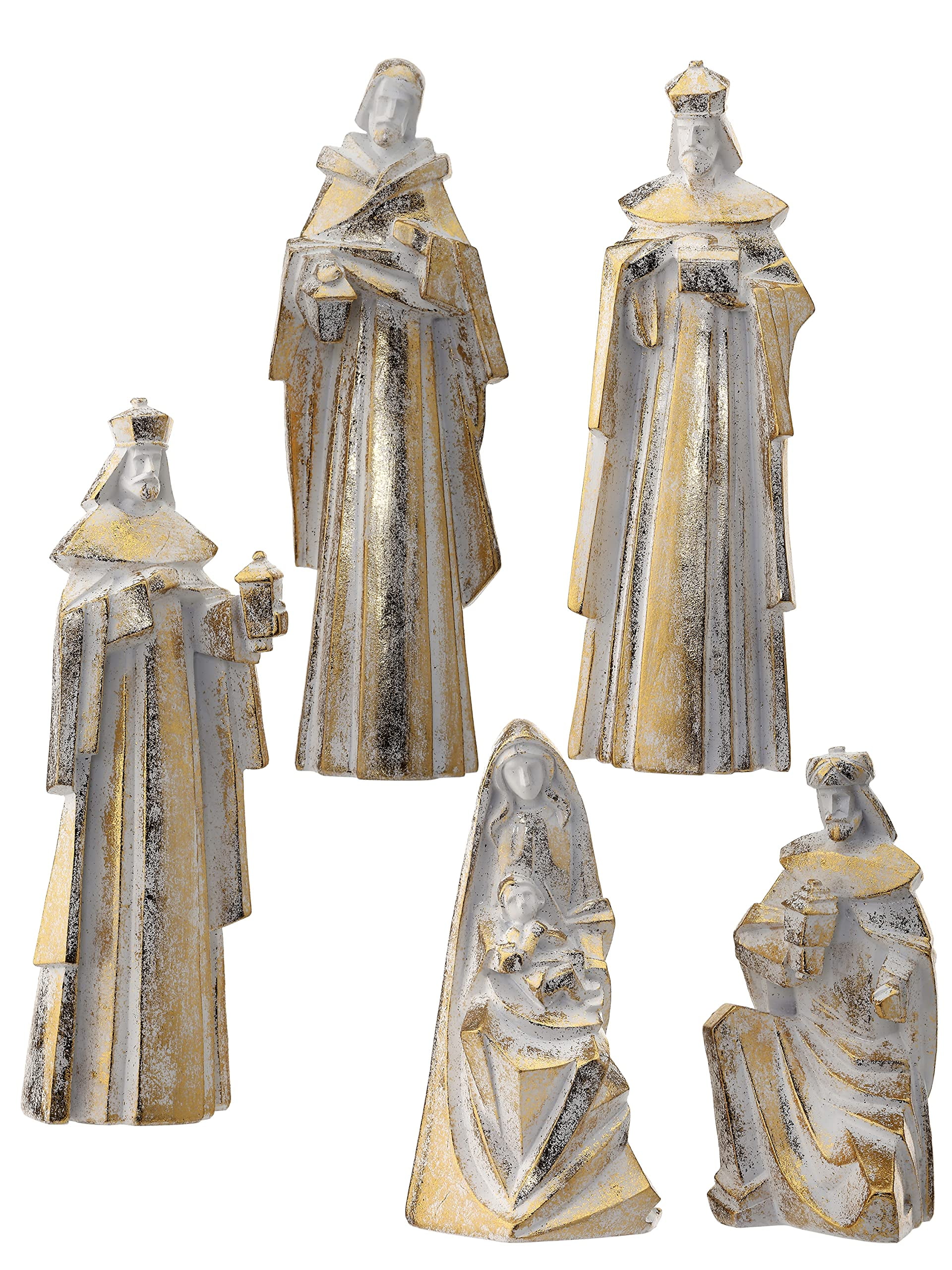 Regency International Sleek Nativity Figurine, Set of 5, 10 Inch, Resin ...