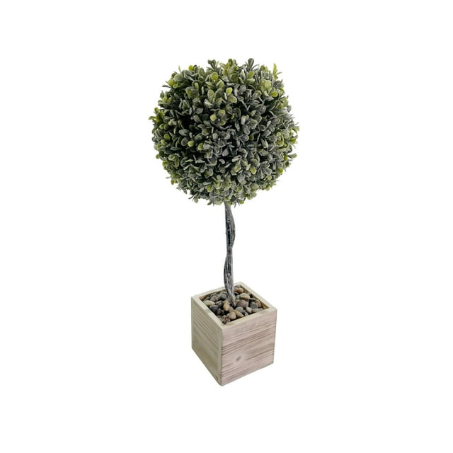 Regency International Topiary Flocked Boxwood Single Ball Topiary in ...