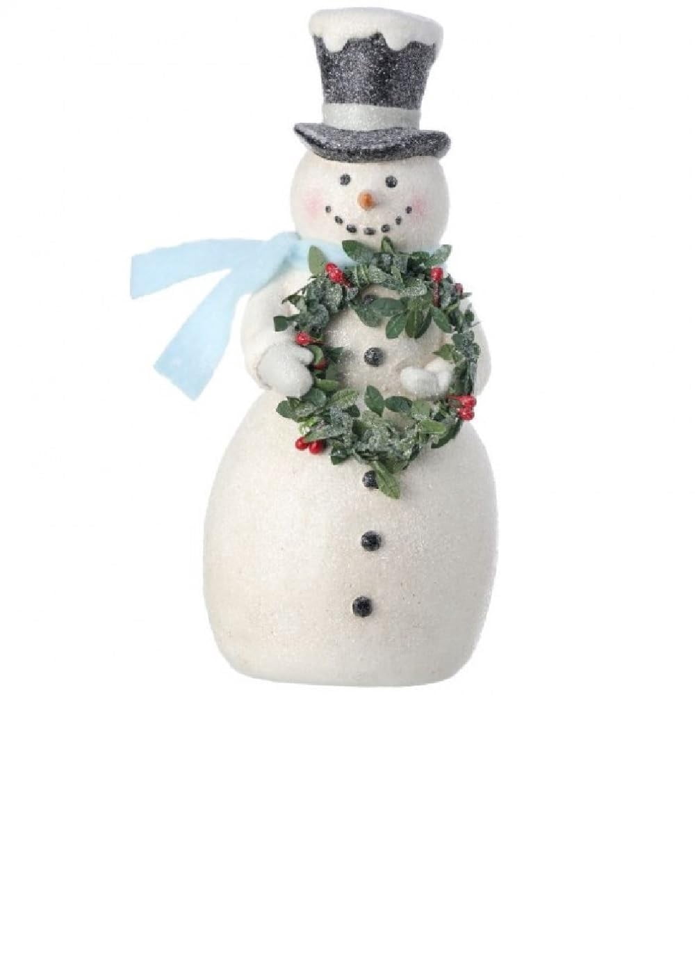 Regency International Winters Song Snowman with Wreath, 8.5-inch Height ...