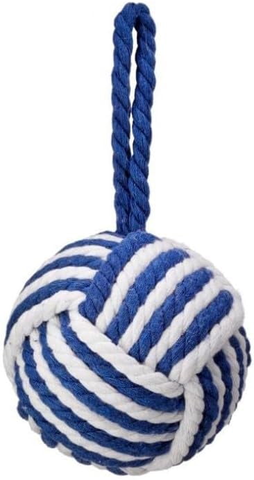 Regency International Woven Nautical Rope Ball, 4-inch Diameter, Blue ...