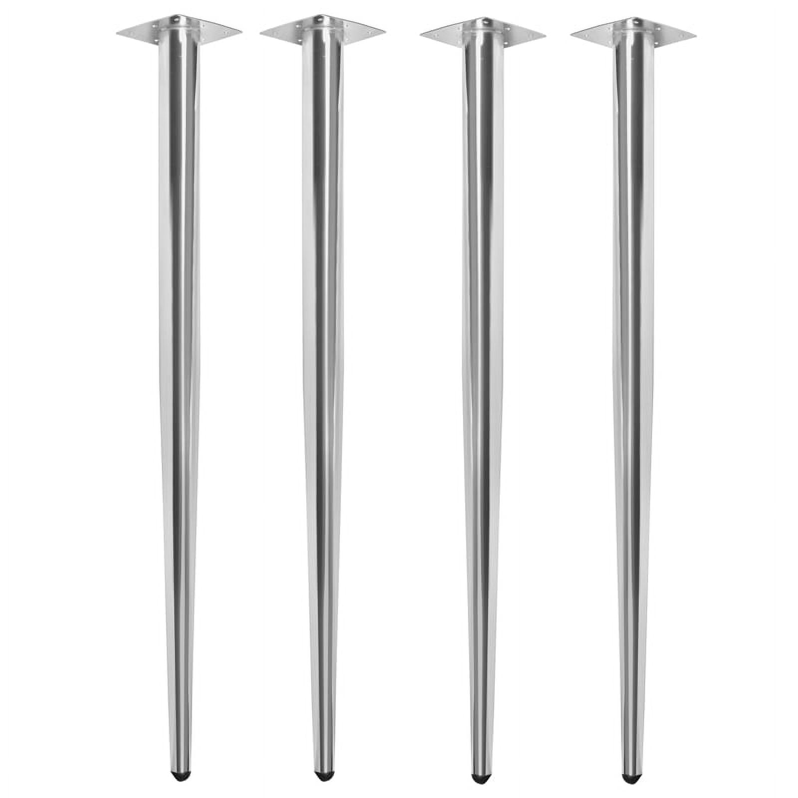Regency Kahlo Tapered Post Legs (Set of 4)- Chrome - Walmart.com