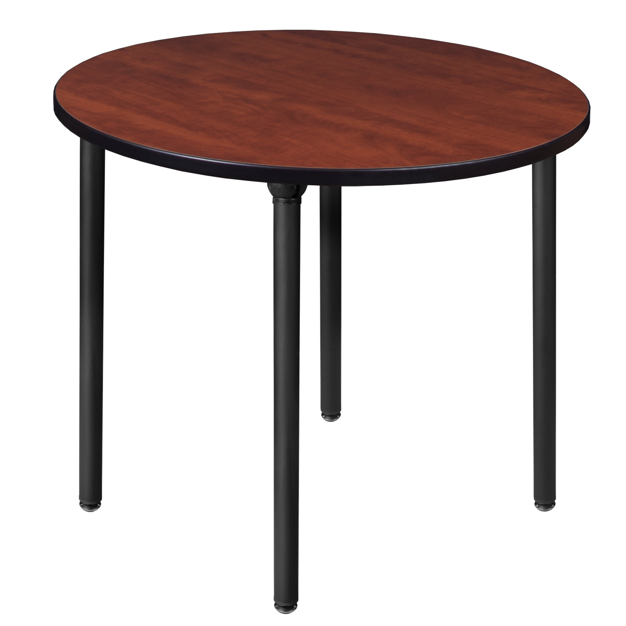 Regency Kee 42 in. Medium Round Breakroom Table- Cherry Top, Black ...