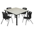 Regency Kee 48" Square Height Adjustable Mobile Classroom Table - Maple ...