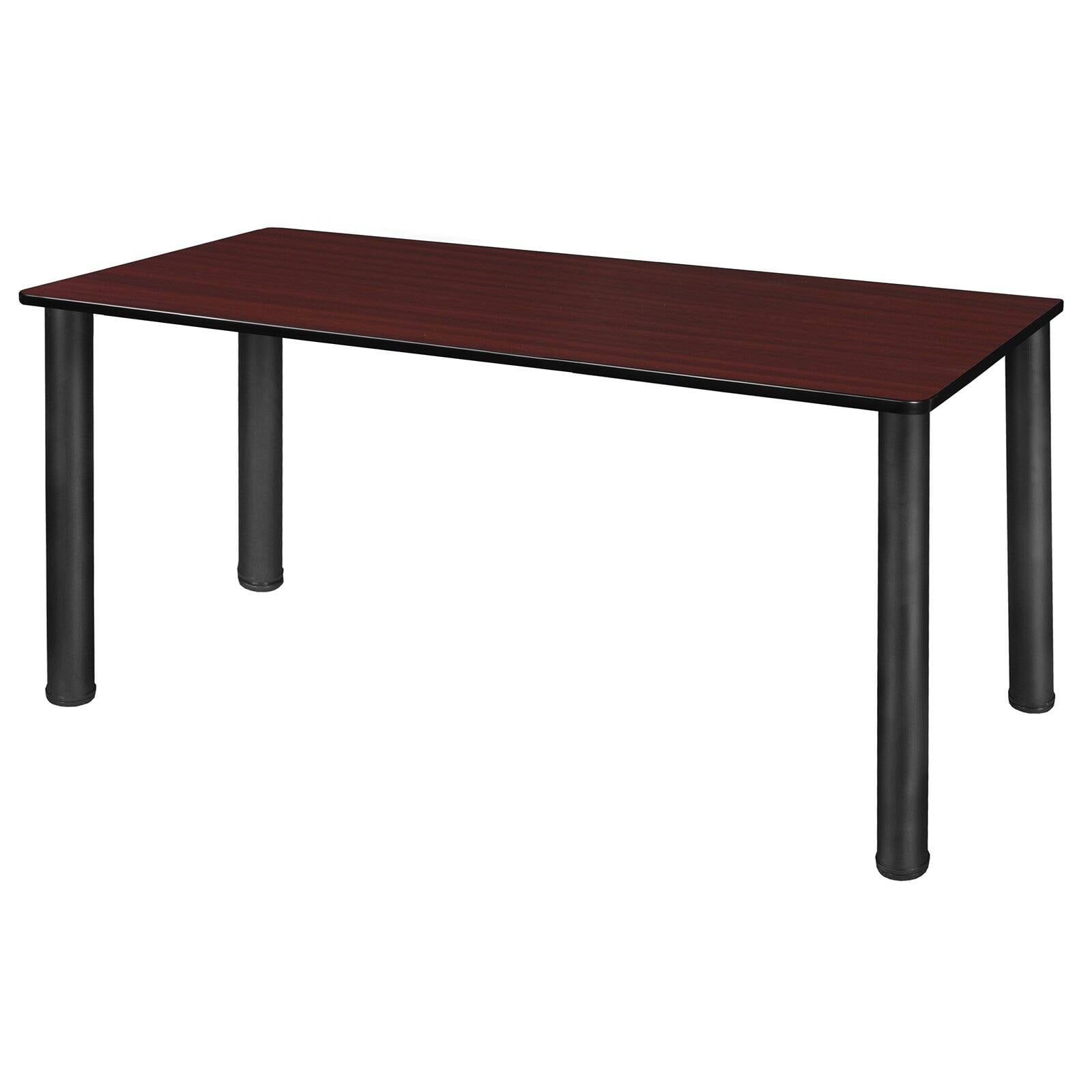 Regency Kee 60 x 24 in. Slim Table - Mahogany Top, Black Legs - Walmart.com