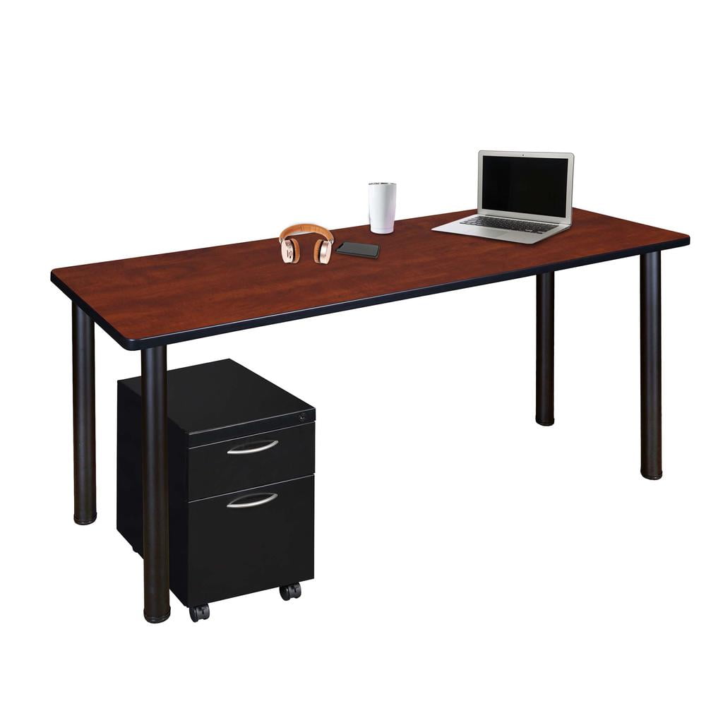 Regency Kee 66 x 24 in. Mobile Desk with Storage - Walmart.com