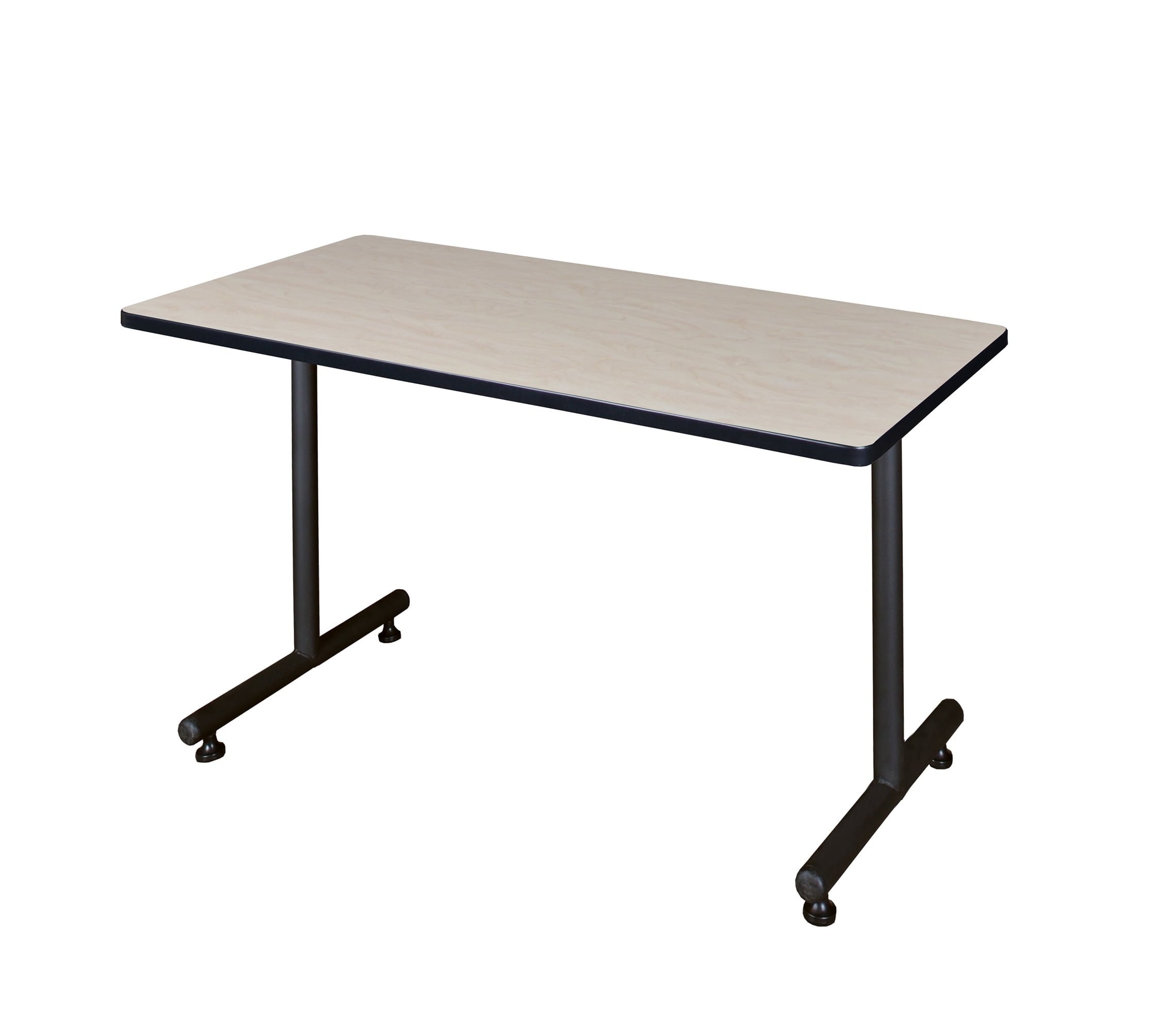 Regency Kobe 42 x 24 in. Steel T-Base Training Seminar Table- Maple ...