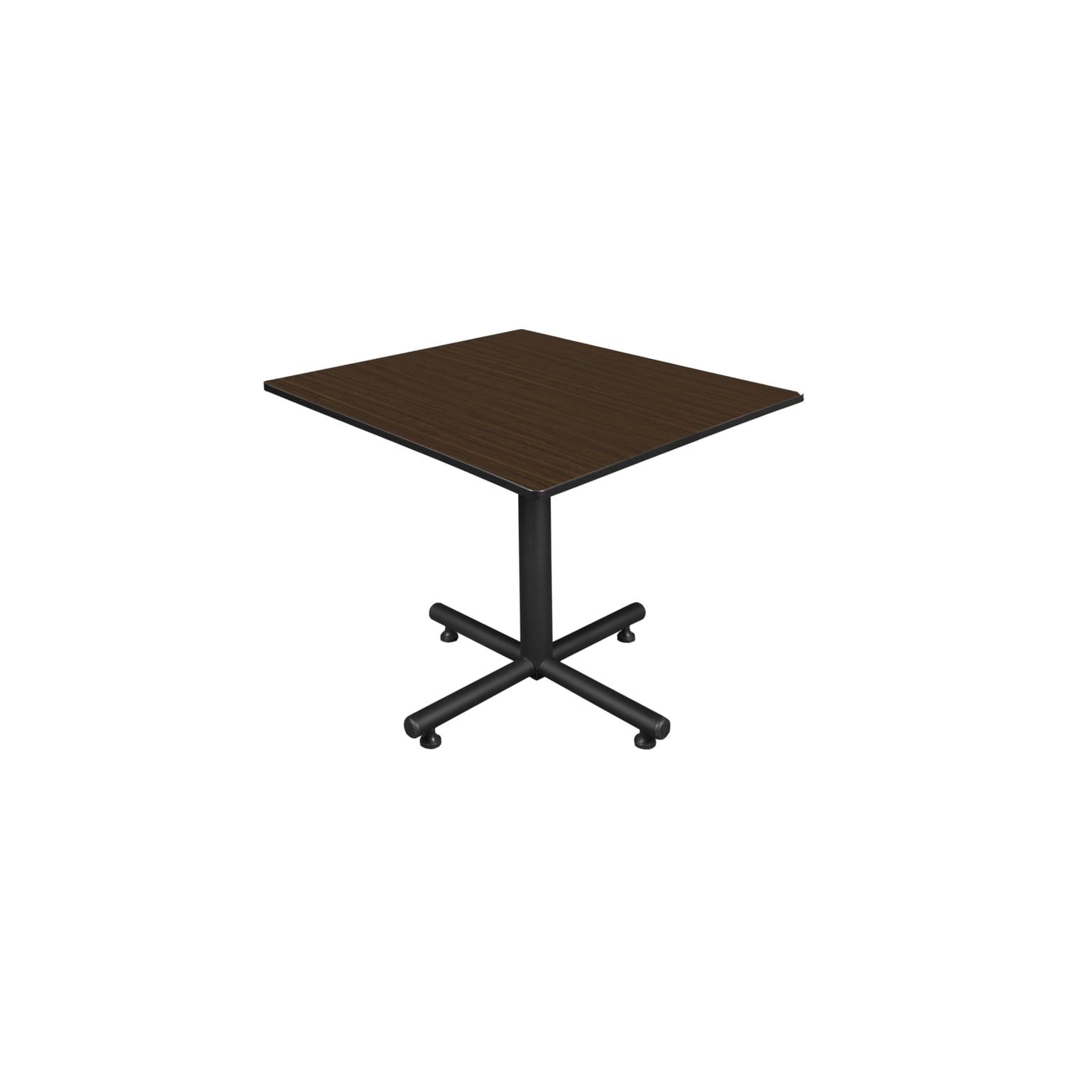 Regency Kobe 48 in. Square X-Base Breakroom Table- Neo Walnut - Walmart.com
