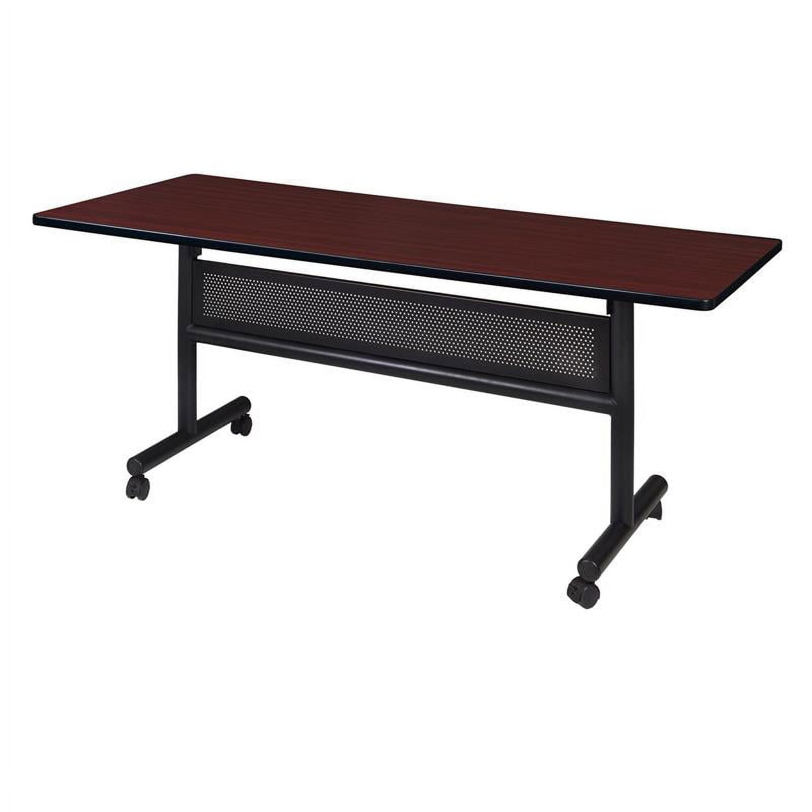 Regency Kobe 60" x 30" Flip Top Mobile Training Table with Modesty ...