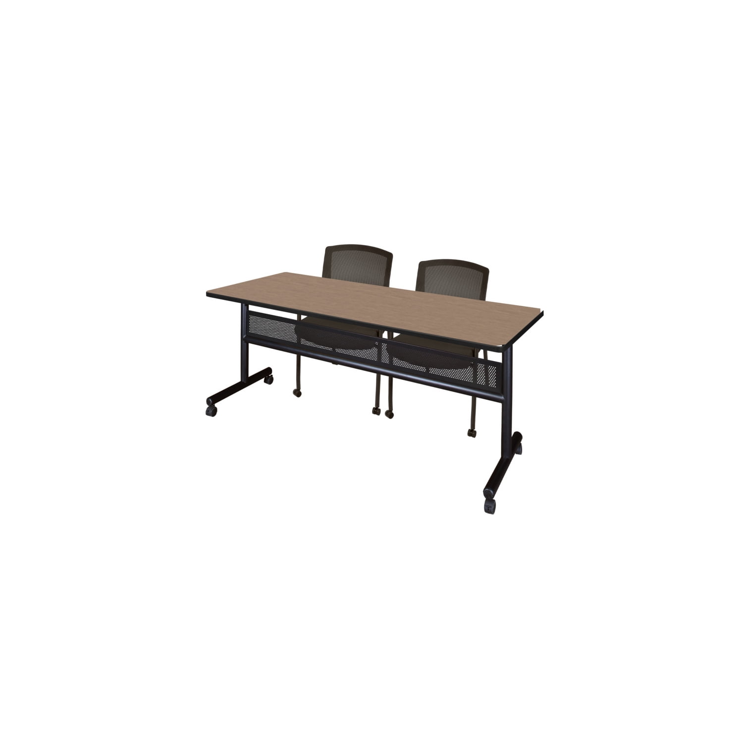 Regency Kobe 72 x 24 in. Flip-Top Training Nesting Table w/ Modesty ...